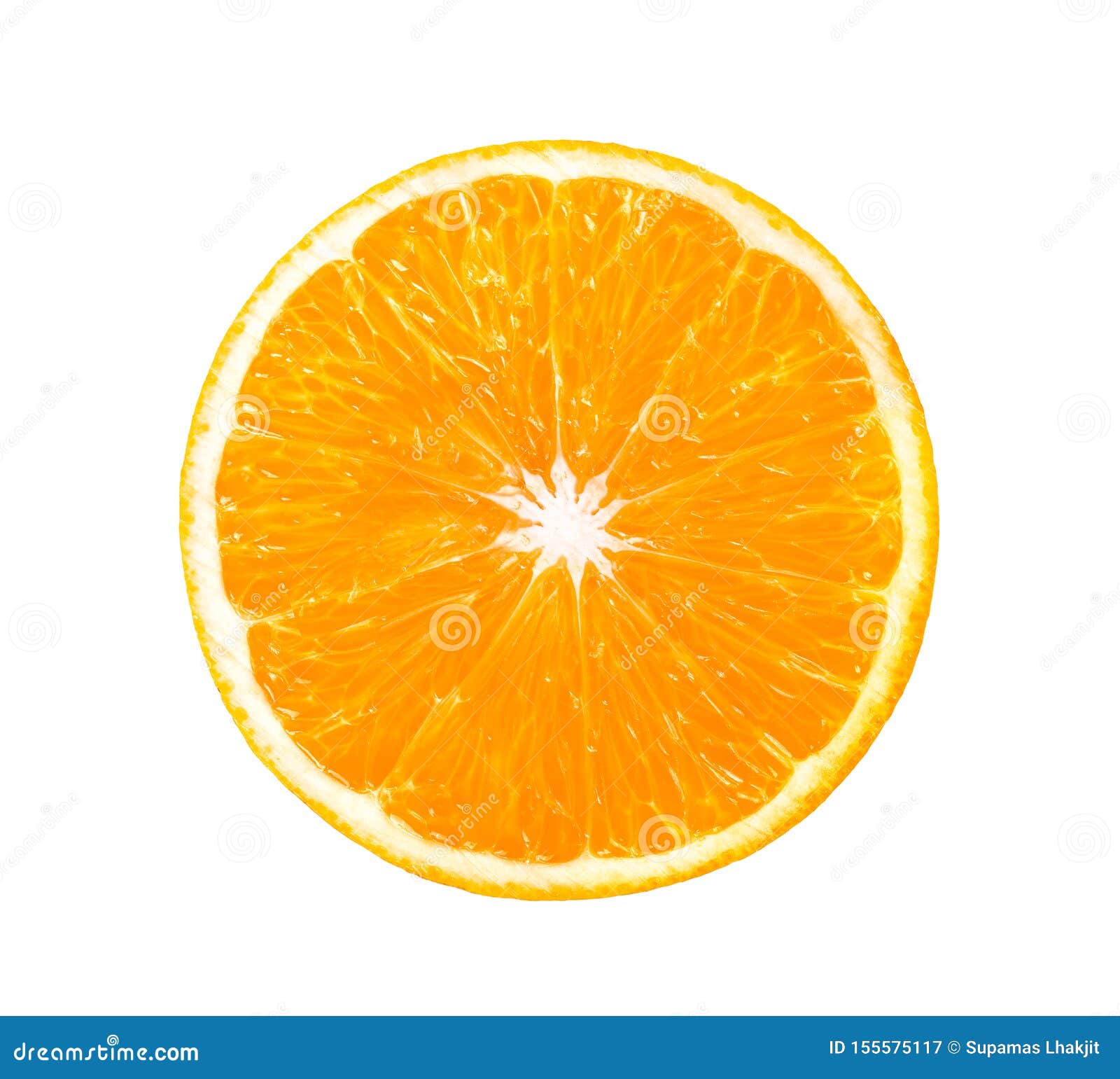 Orange Slice On Pastel Color Background.Summer And Healthy Concept ...