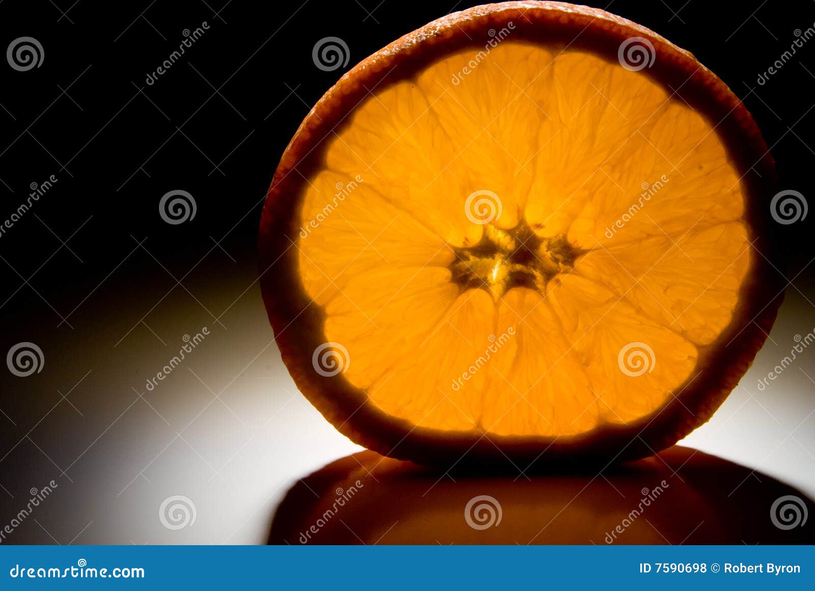 Orange Slice Silhouette