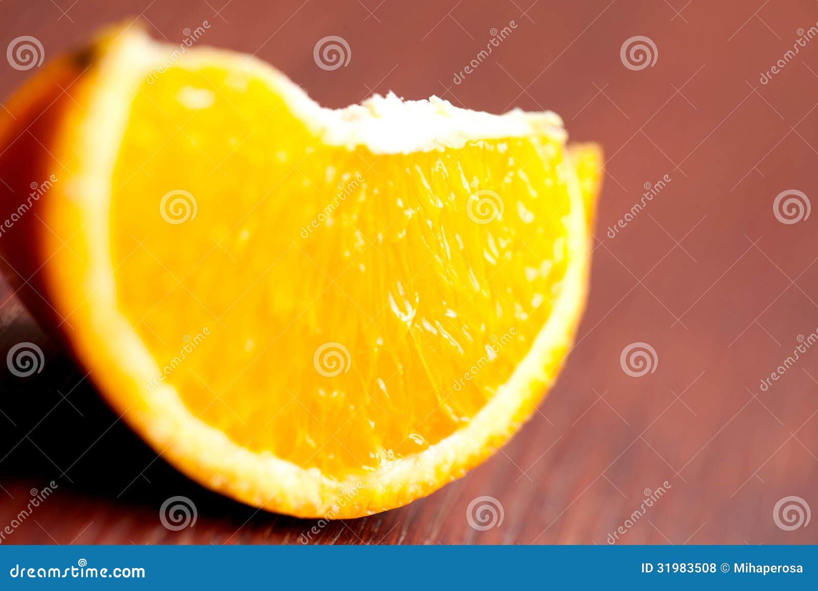 Orange Slice on Table stock photo. Image of gourmet, diet - 31983508