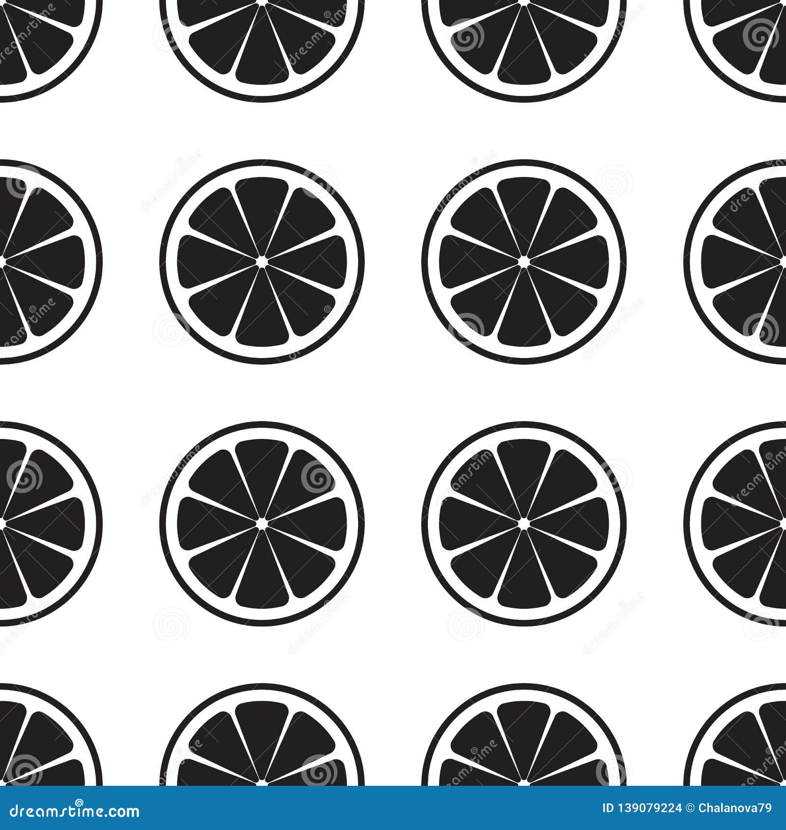 Orange Slice Silhouette