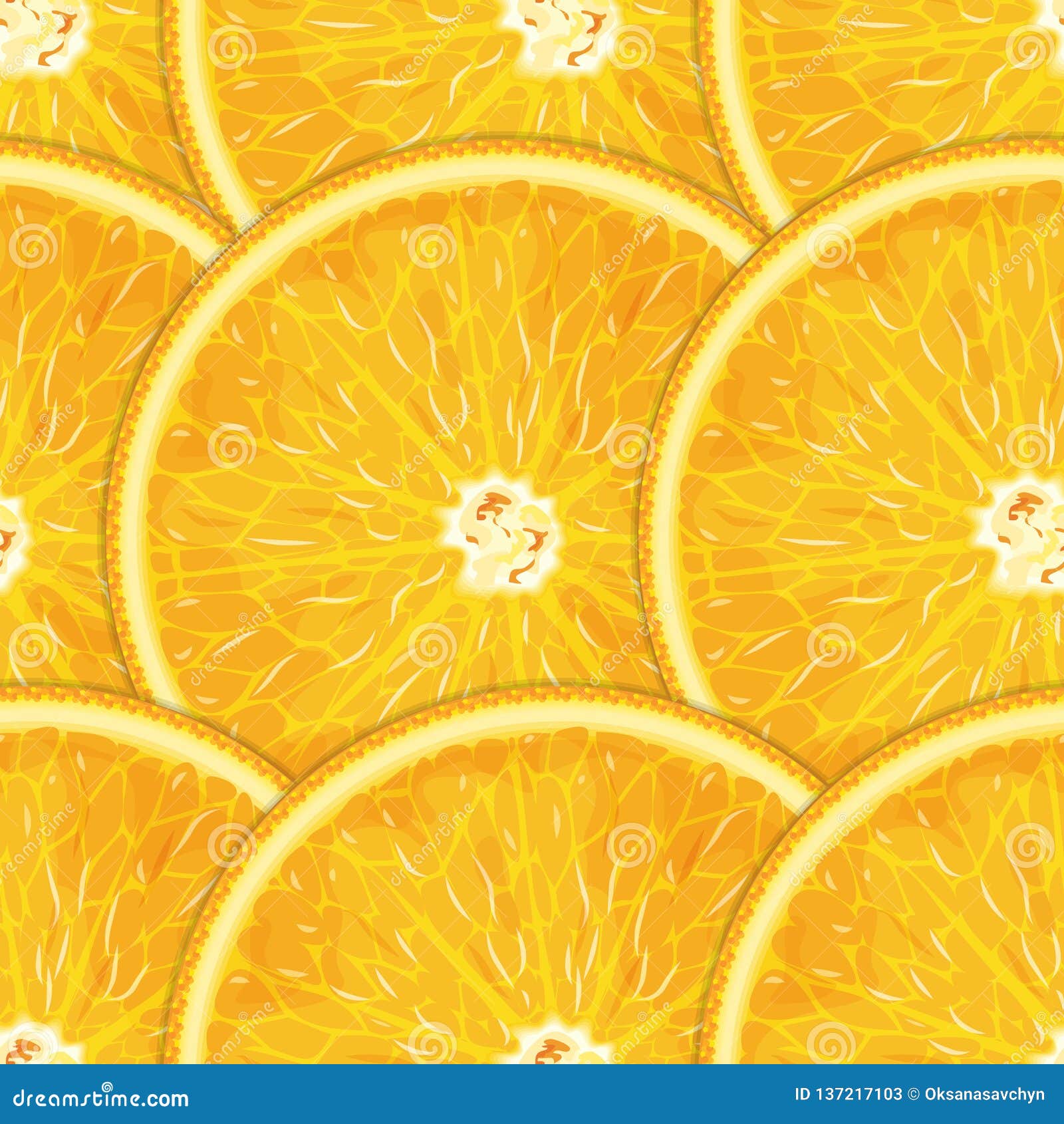 Orange Slices Seamless Texture Stock Vector - Illustration of healthy ...