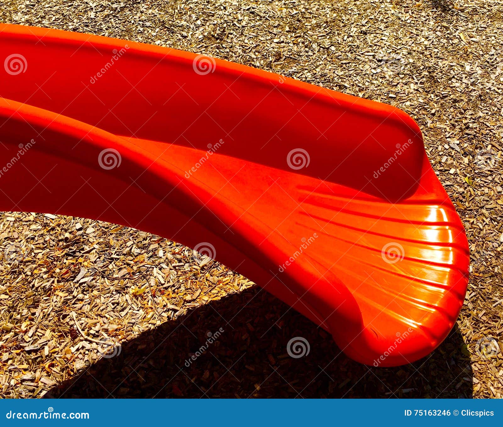 Orange Slide stock photo. Image of park, opening, community - 75163246
