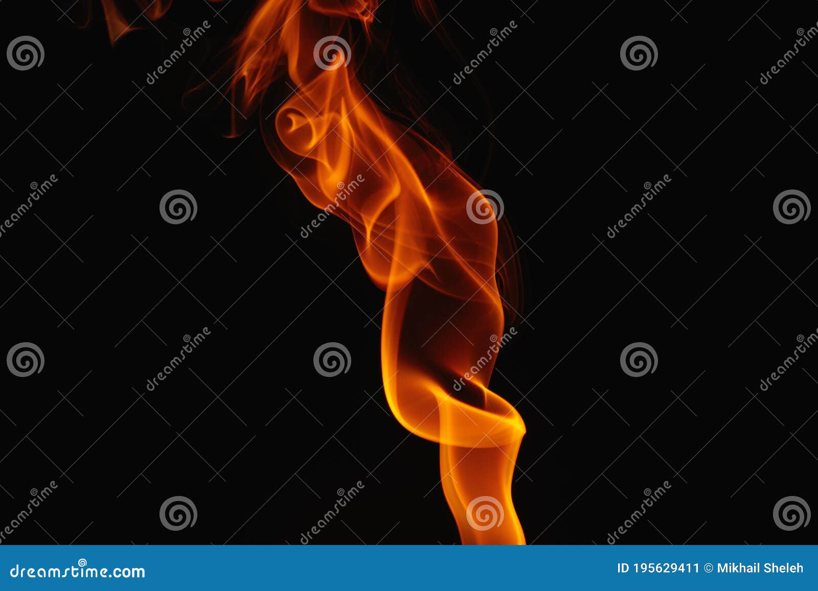 Orange Smoke on a Black Background. Colored Smoke Stock Image - Image ...