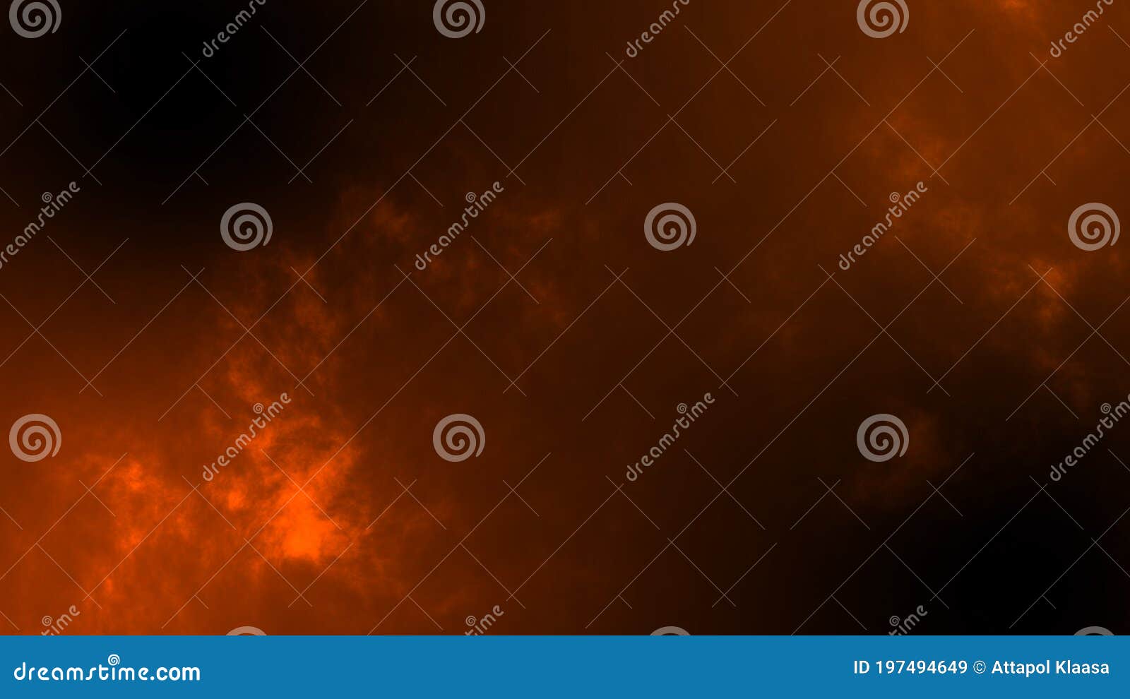 Orange Smoke in Black Background Stock Image - Image of extermination ...