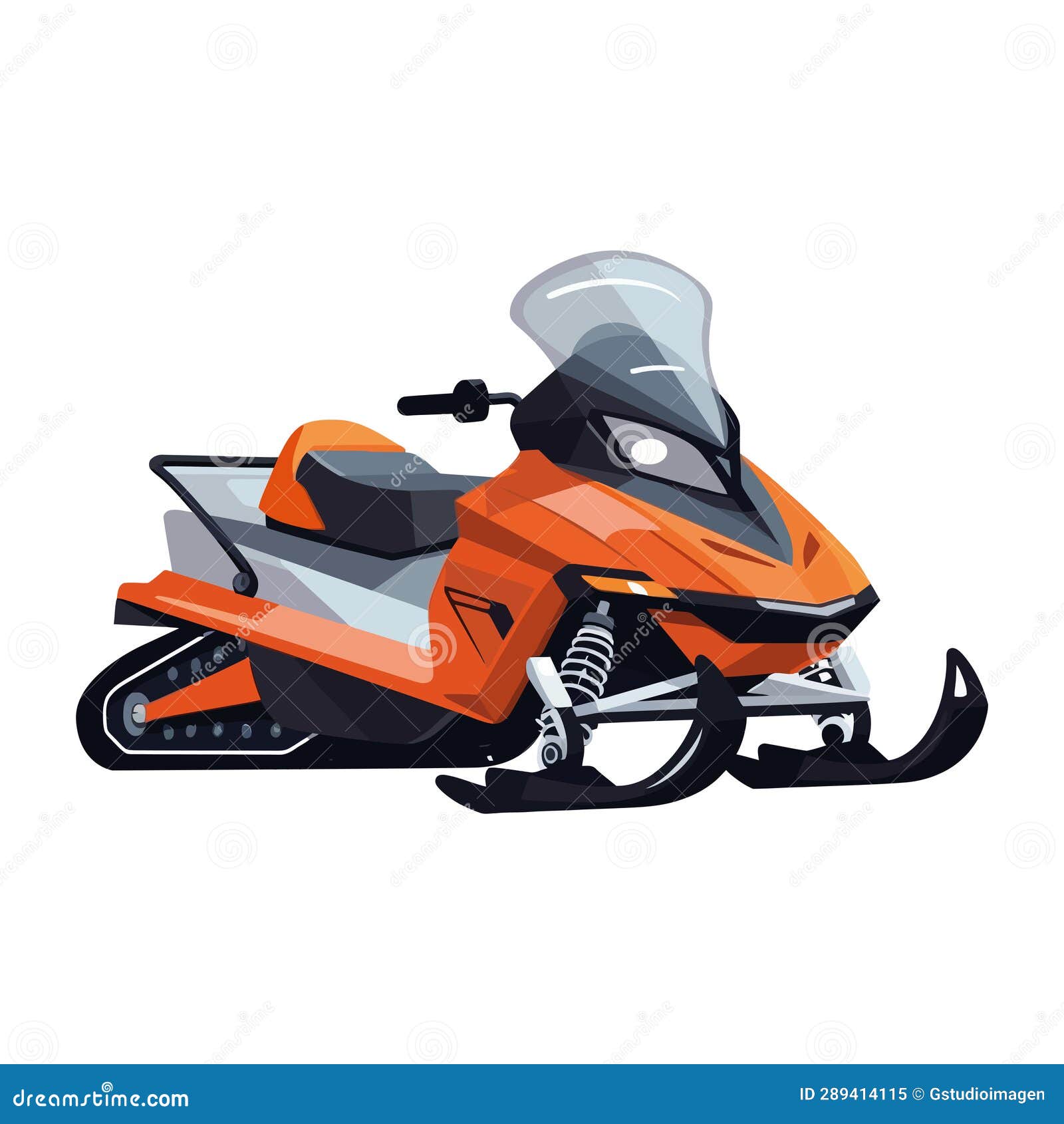 Snowmobile Design Vector Illustration, Creative Snowmobile Logo Design ...