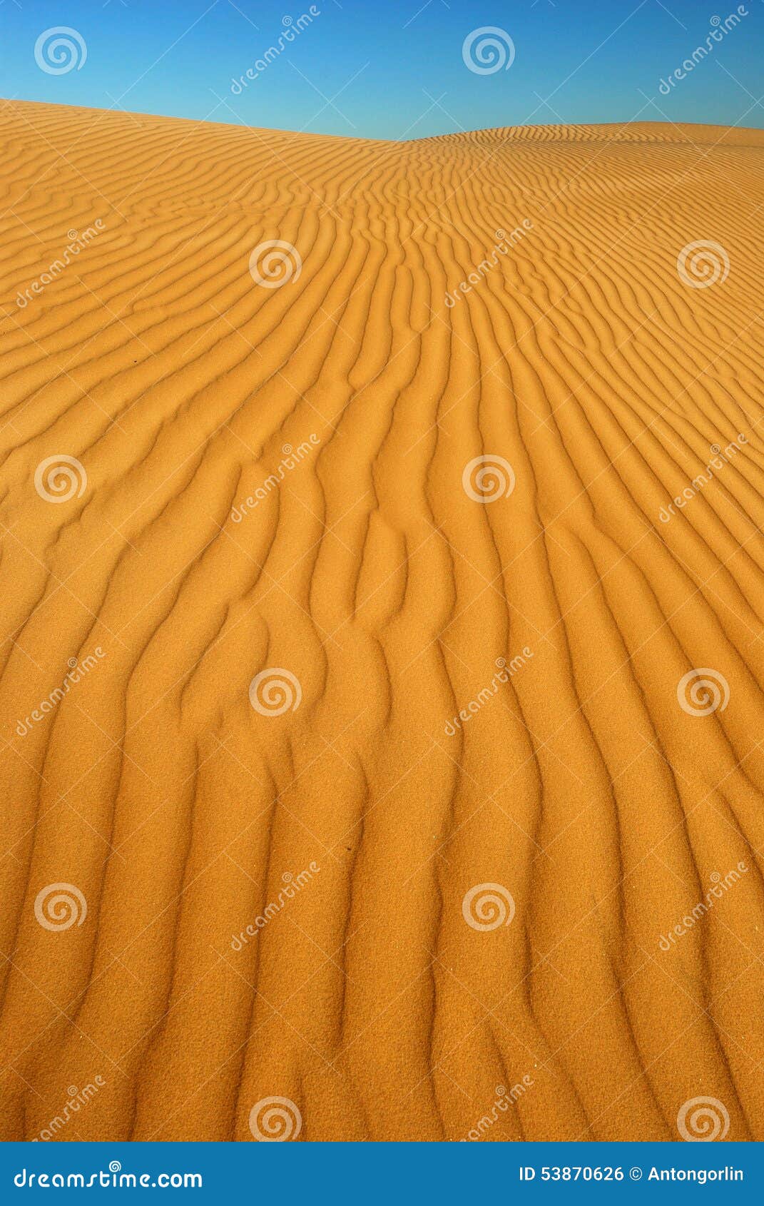 Orange soft desert sand stock photo. Image of dunes, hill - 53870626