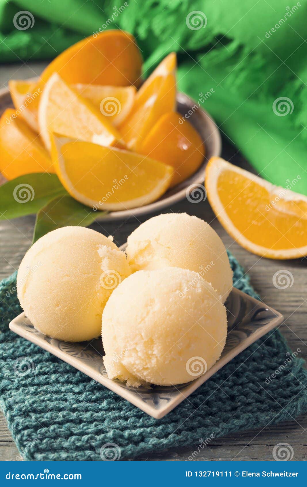 Orange sorbet stock image. Image of background, orange - 132719111