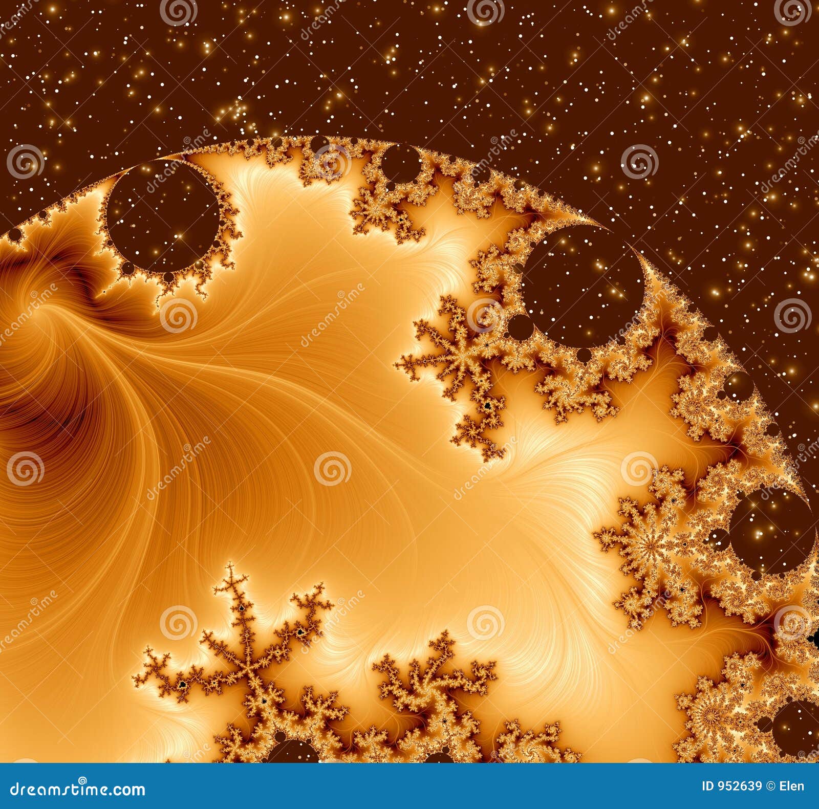 Orange space fantasy stock illustration. Illustration of orange - 952639