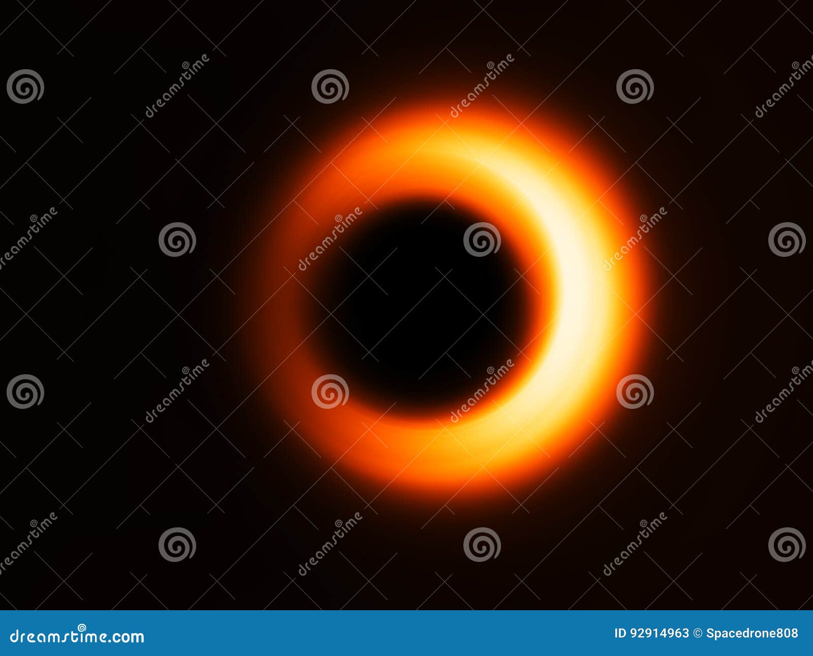 Orange Space Sun Background Stock Illustration - Illustration of ...