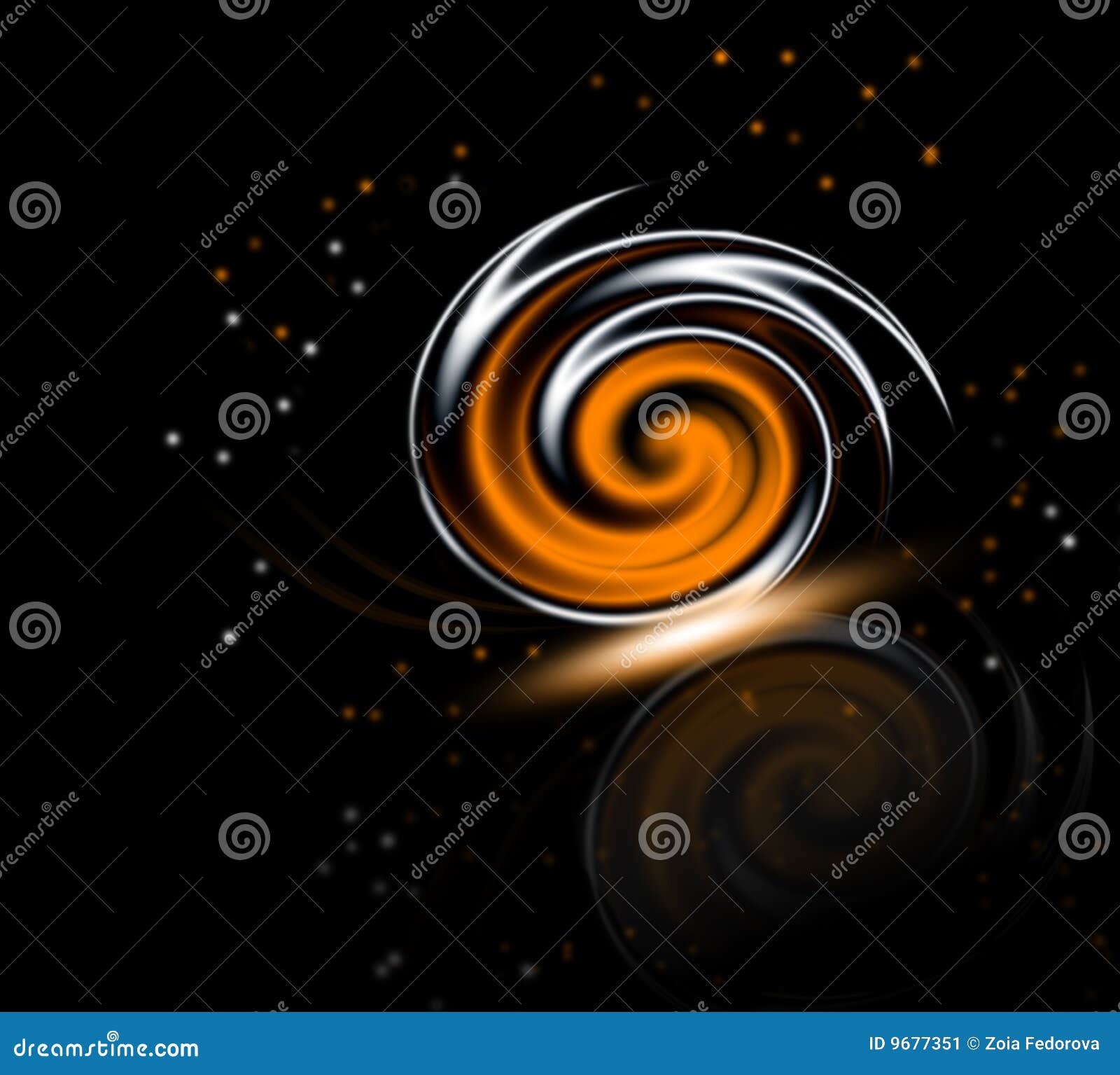 Orange spark stock illustration. Illustration of light - 9677351