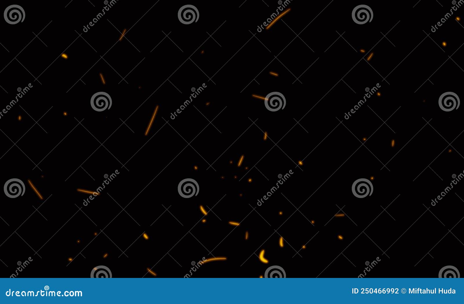 Orange Sparks for Overlay Textures. Abstract Fire Flake Background ...