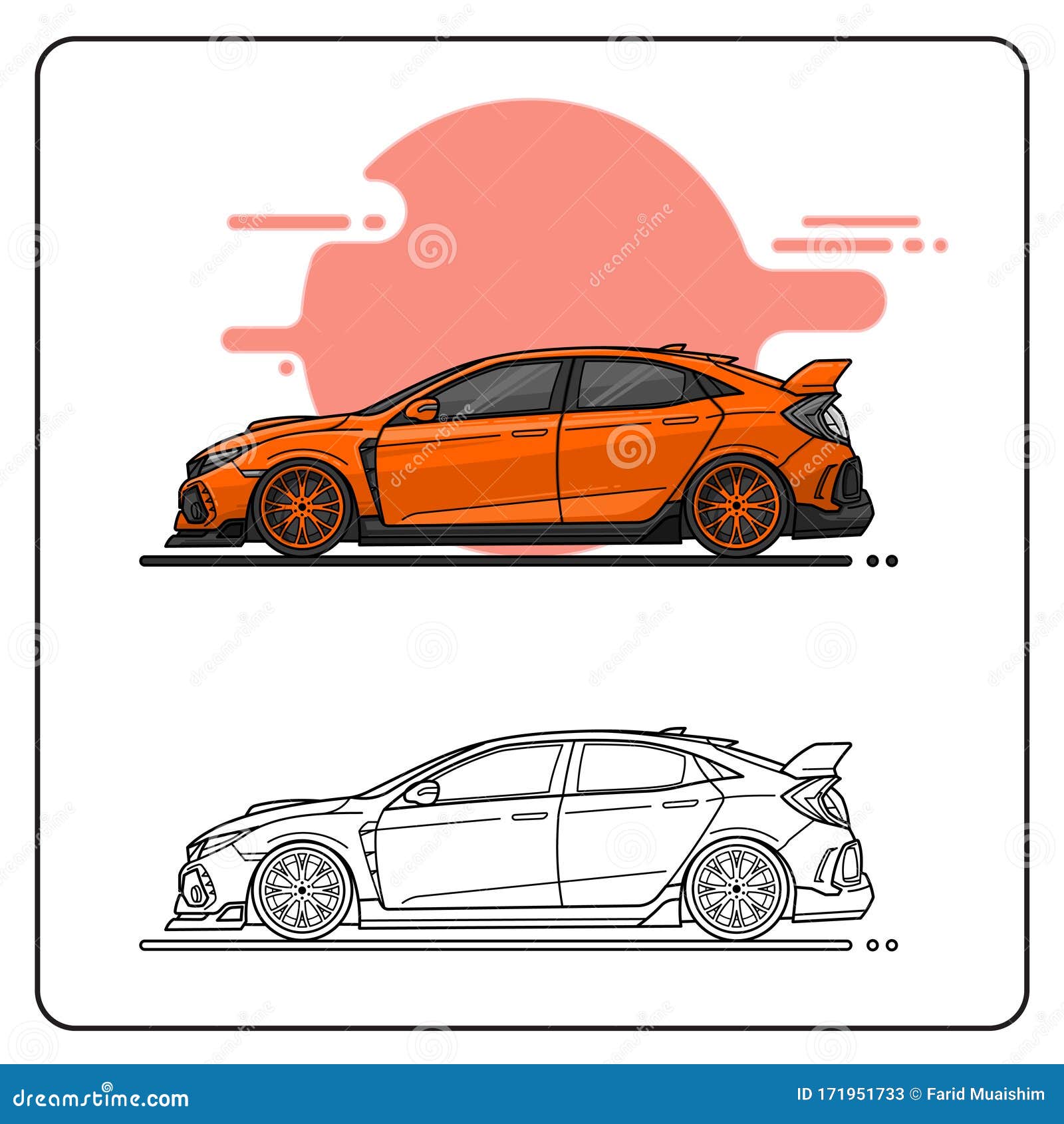 Orange speed easy editable stock vector. Illustration of dream - 171951733