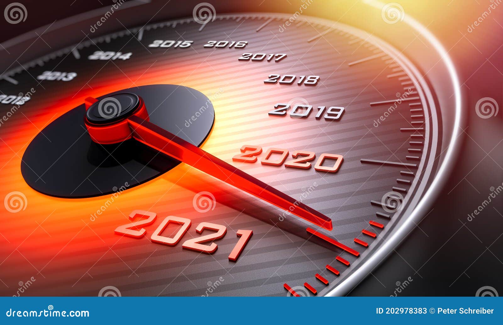 Orange Speedometer with Red Needle 2021 Stock Illustration ...