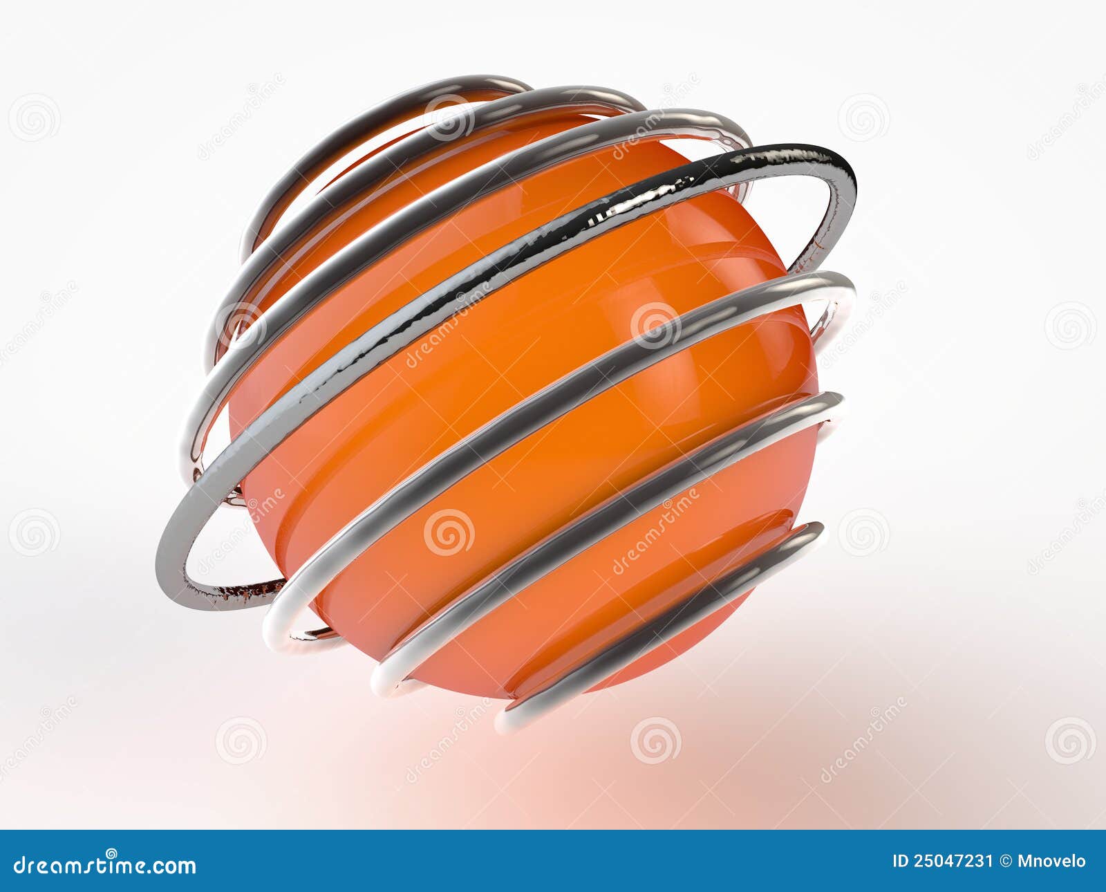 Orange Sphere stock illustration. Illustration of form - 25047231