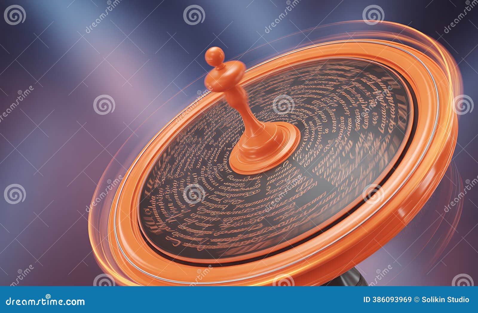 Orange Spinning Reel For Fishing In Flat Design Isolated On White ...