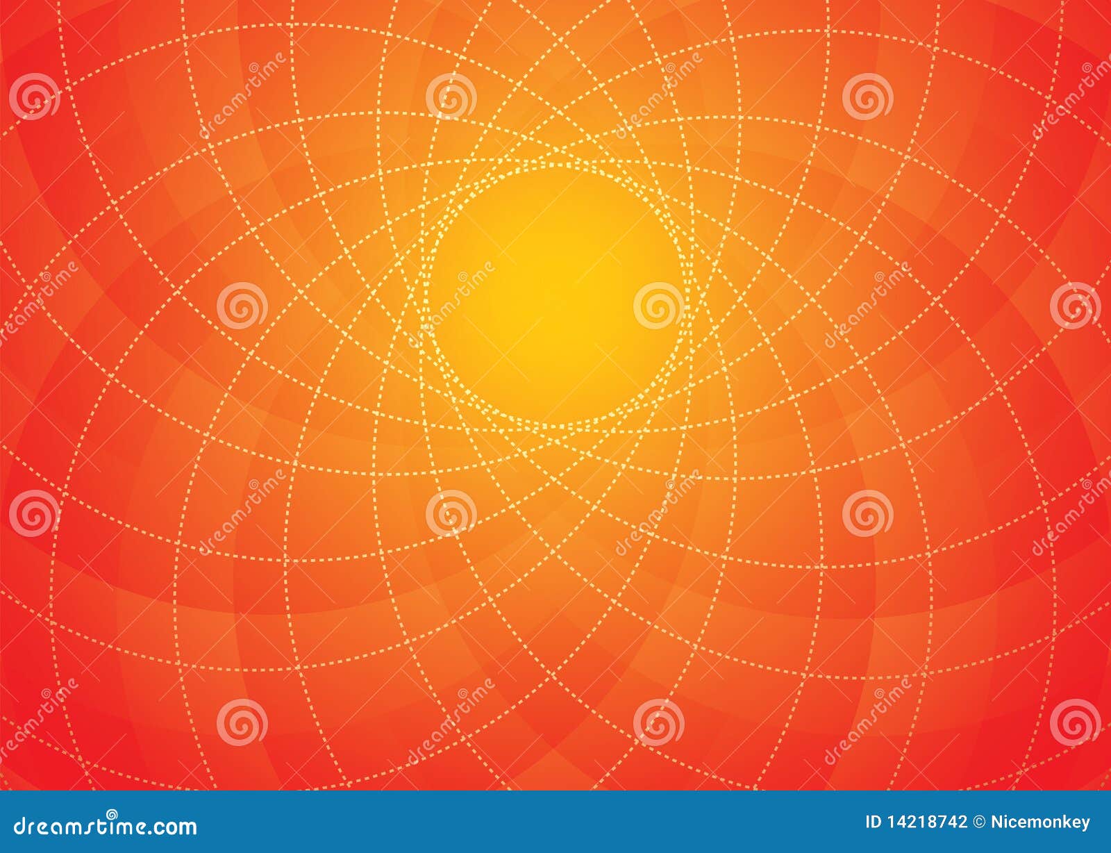 Orange spiral background stock vector. Illustration of style - 14218742