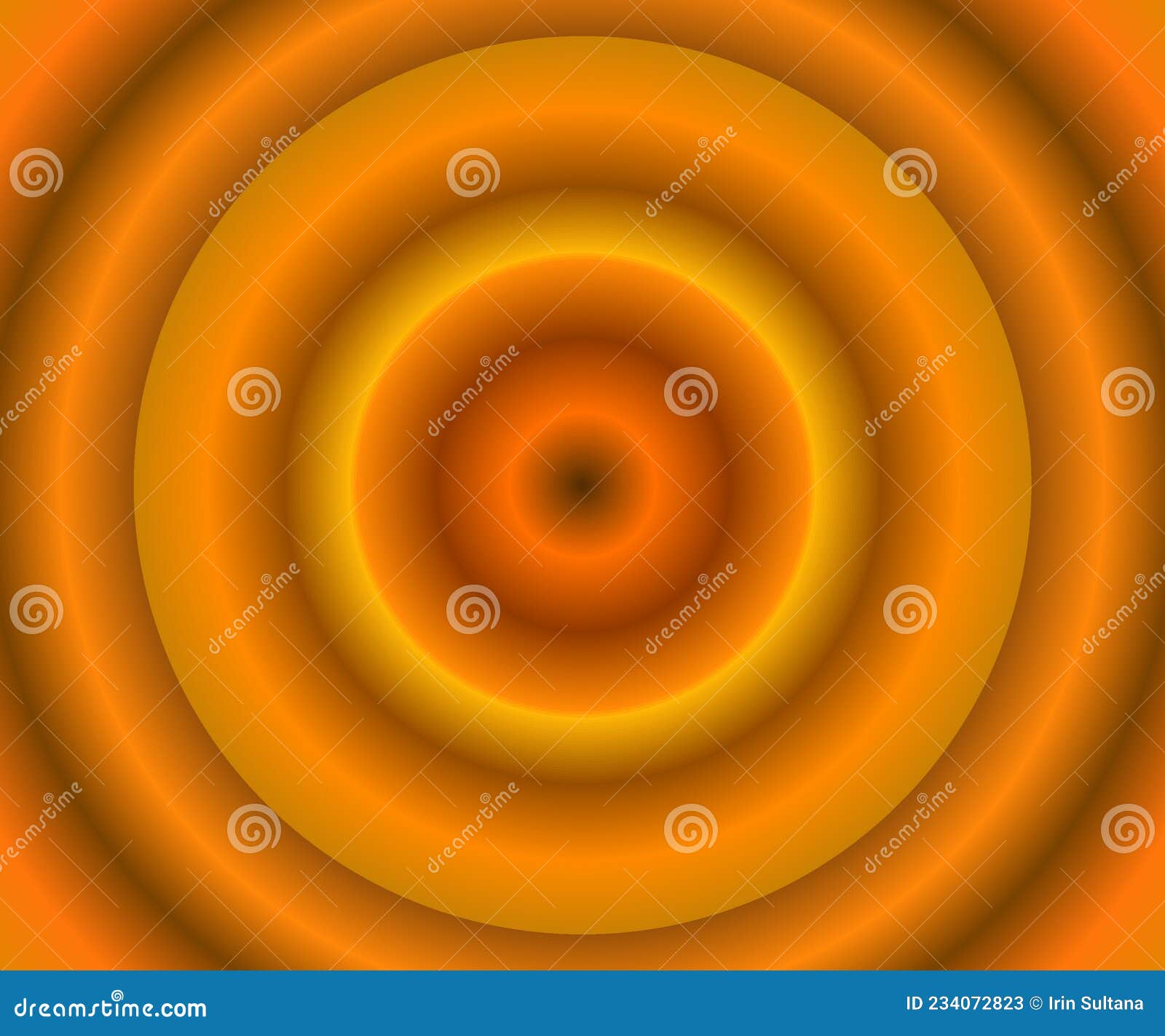Orange Spirals.Optical Illusion Circle Background Stock Illustration ...