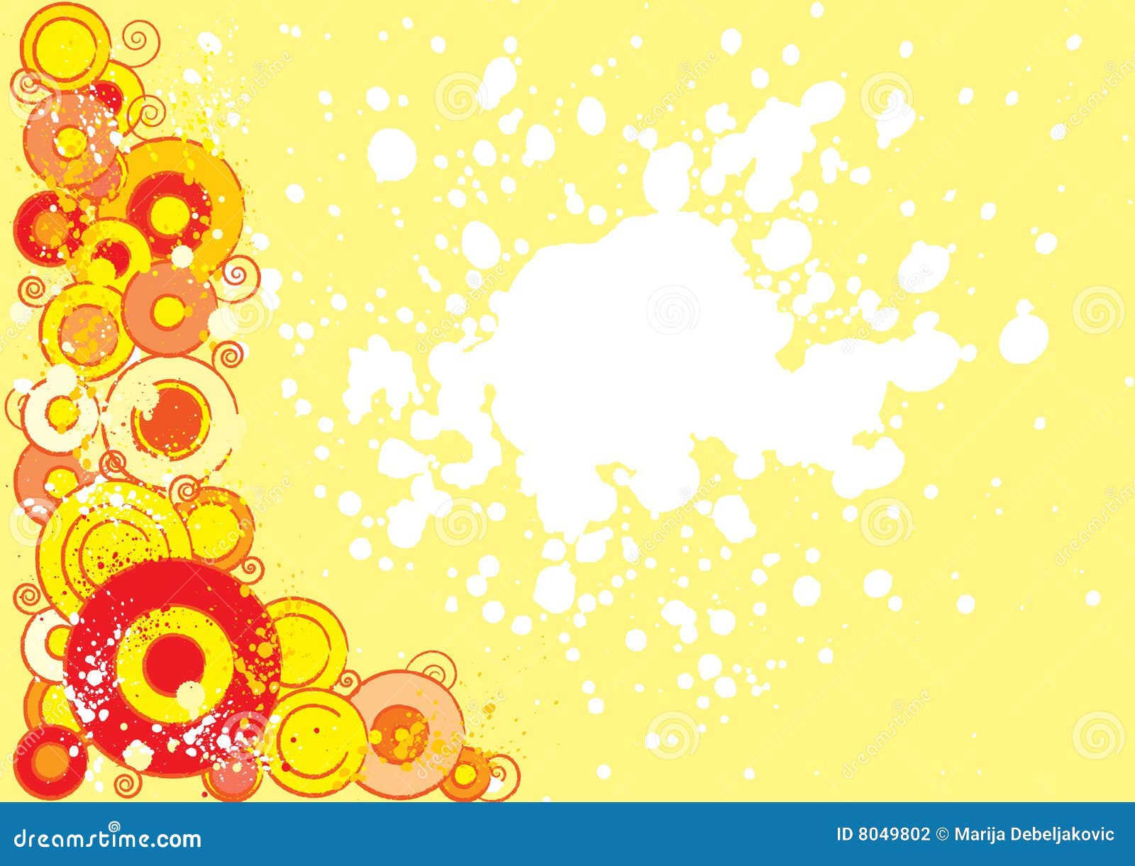 Orange splash background stock illustration. Illustration of border ...