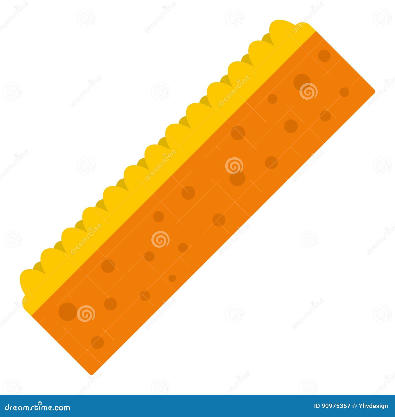 Orange Sponge for Cleaning Icon Stock Vector - Illustration of sign ...