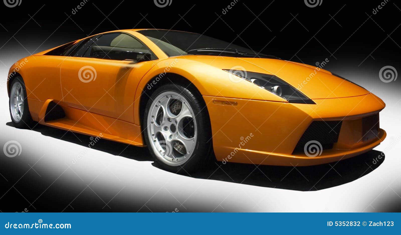 Orange sports car stock photo. Image of auto, orange, transportation ...
