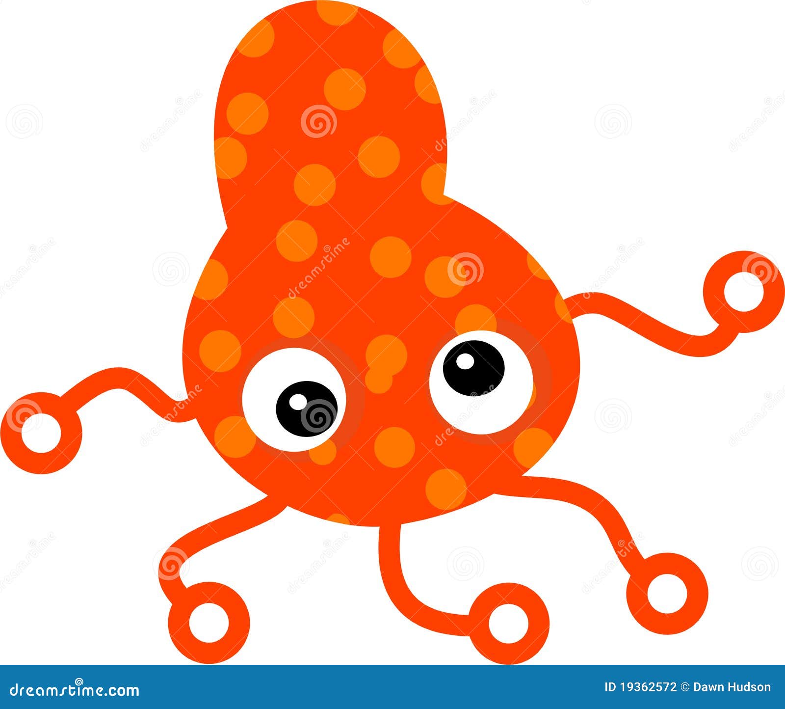 Orange Spotty Germ stock illustration. Illustration of germ - 19362572