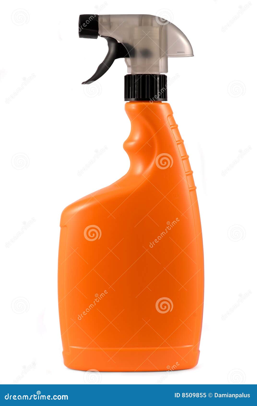 Orange spray bottle stock image. Image of vertical, clean - 8509855