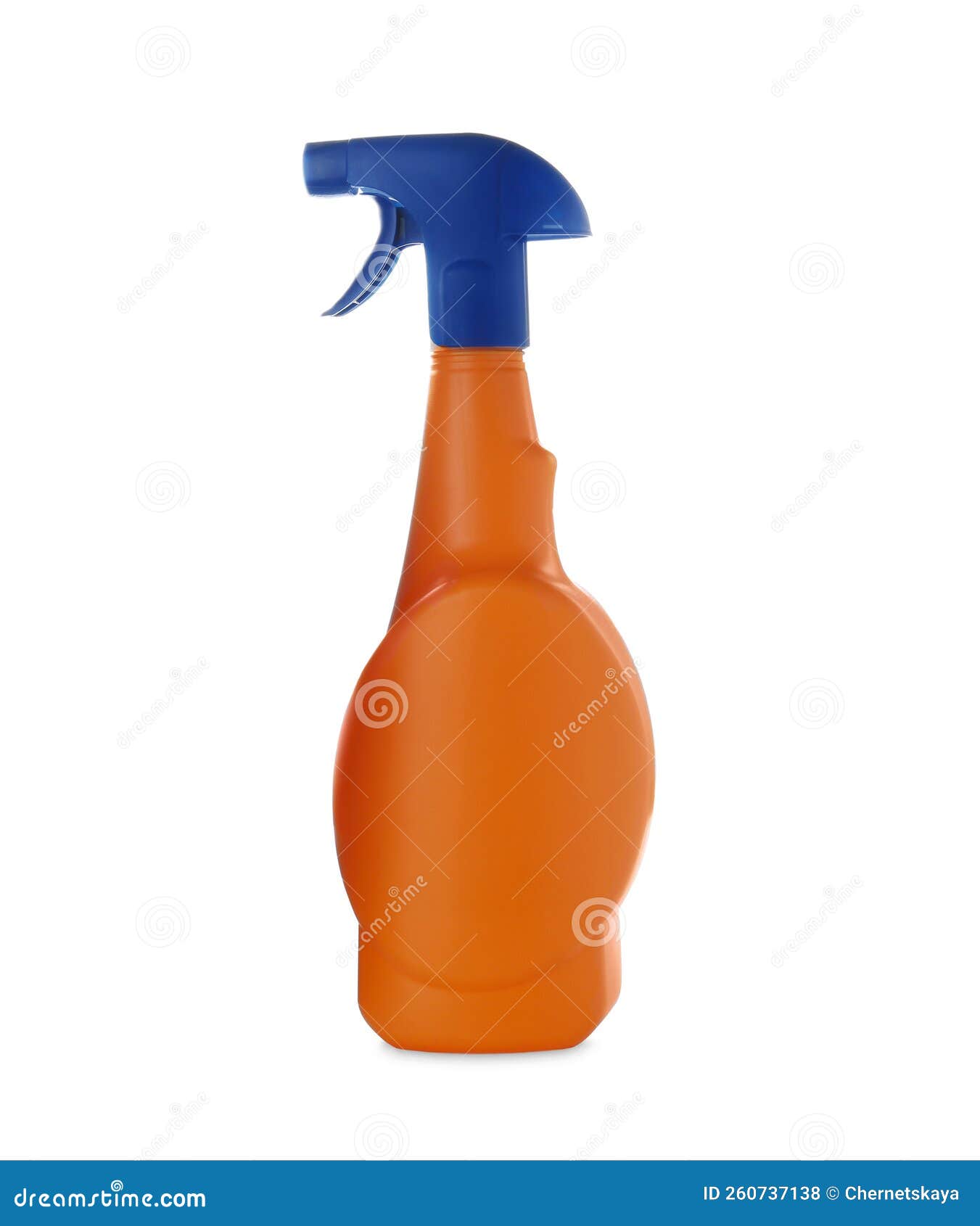 Orange Spray Bottle of Cleaning Product Isolated on White Stock Photo ...