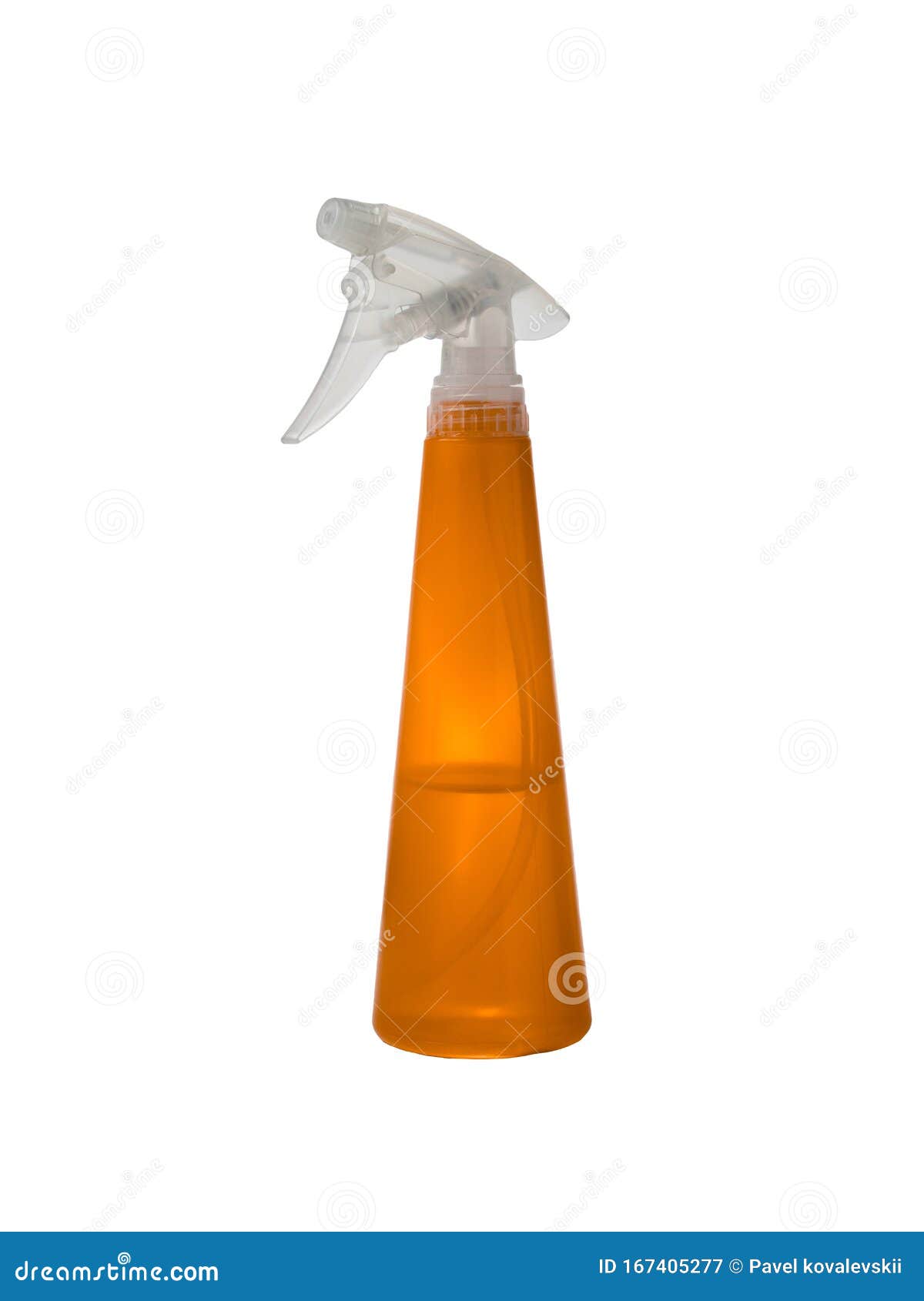 Orange Spray Bottle. Studio Photography of Spray Multipurpose Cleaner ...
