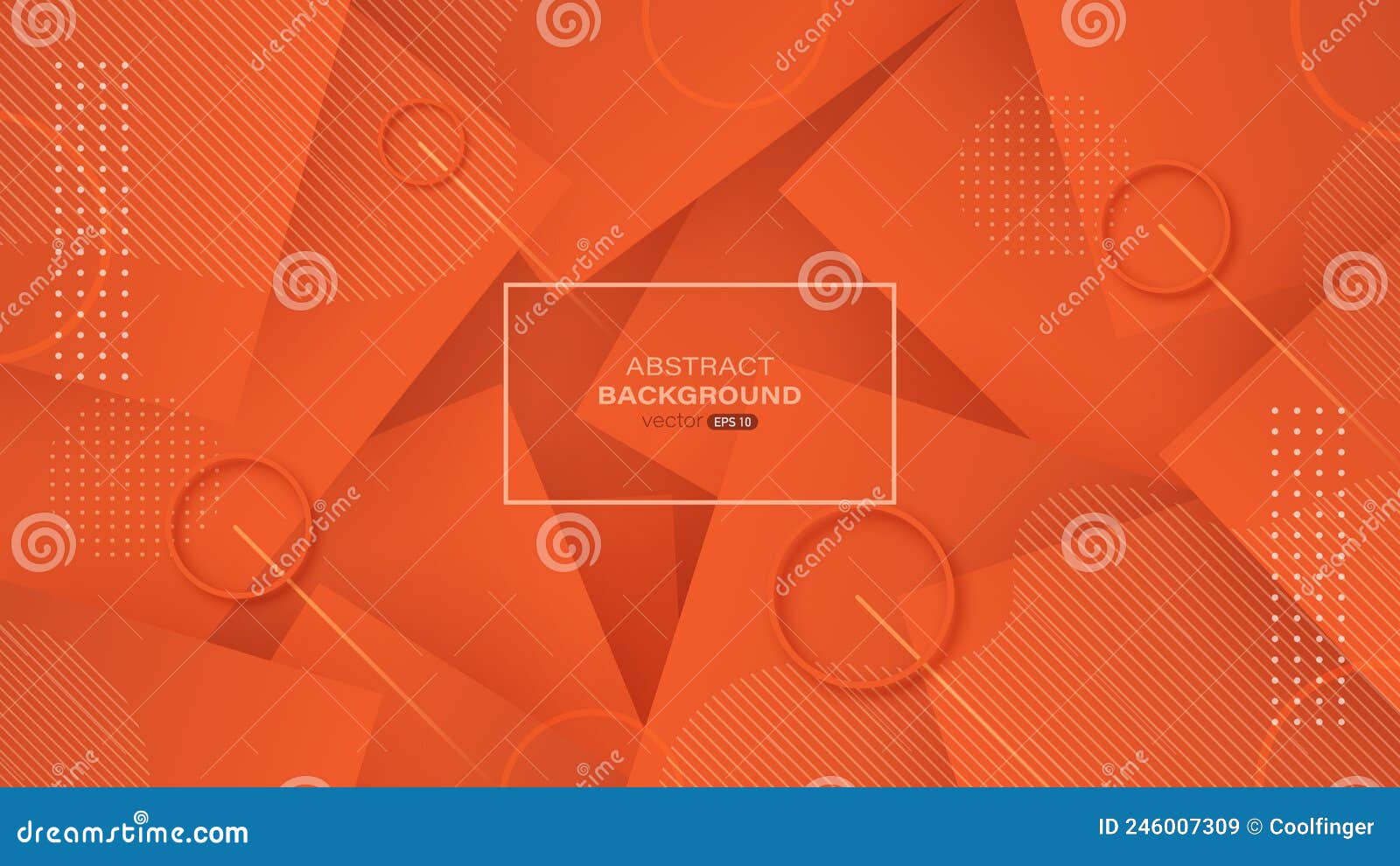 Orange Square Abstract Background Design Stock Vector - Illustration of ...