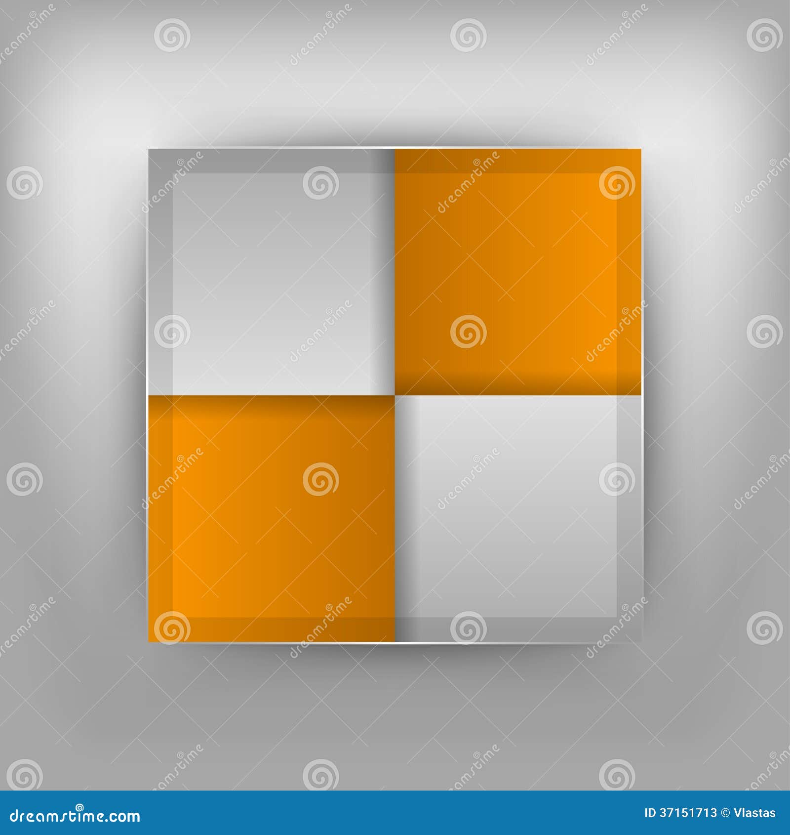 Orange Squares stock vector. Illustration of label, infographic - 37151713