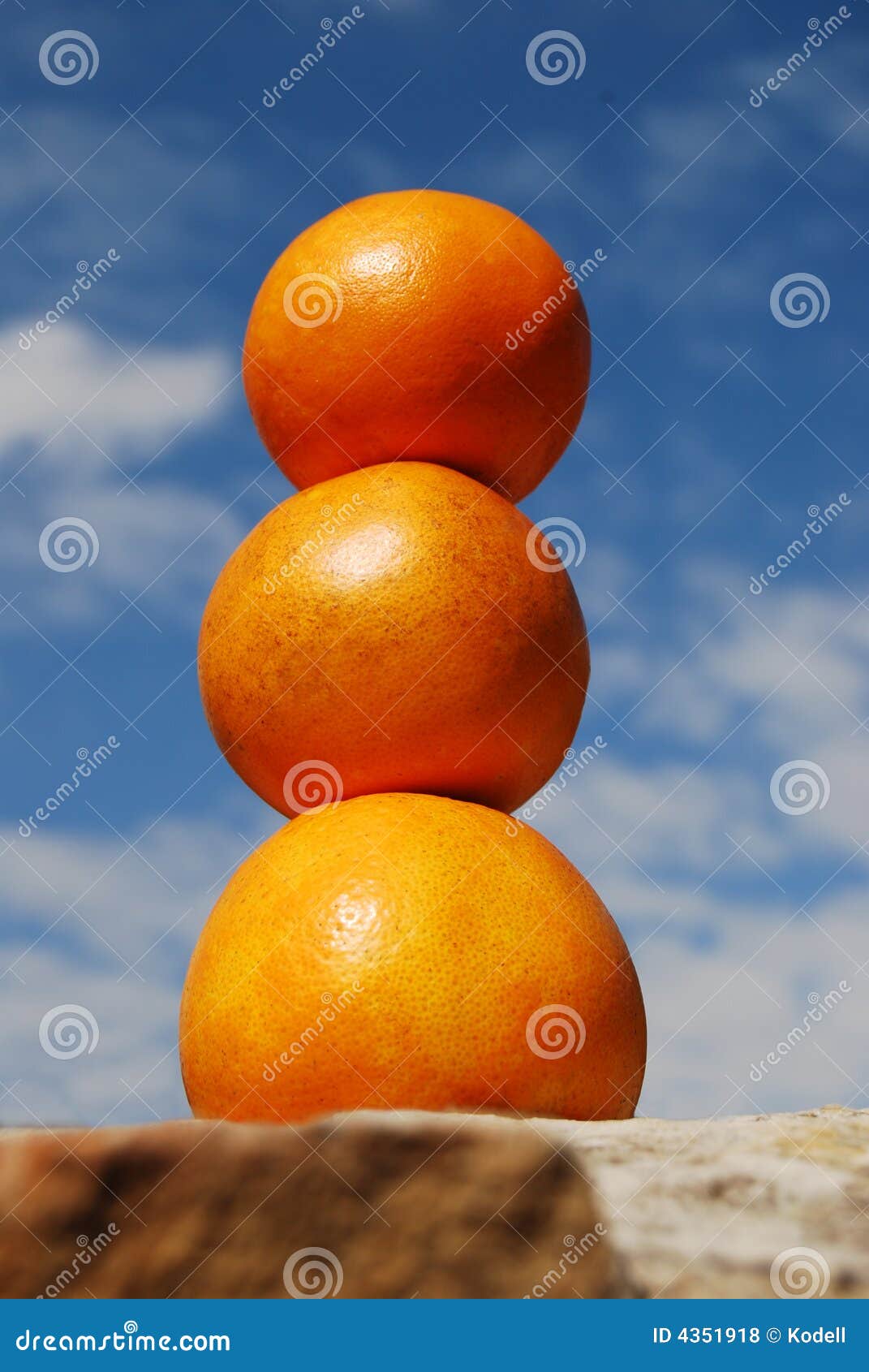 Orange Stack & Clouds stock photo. Image of conceptual - 4351918