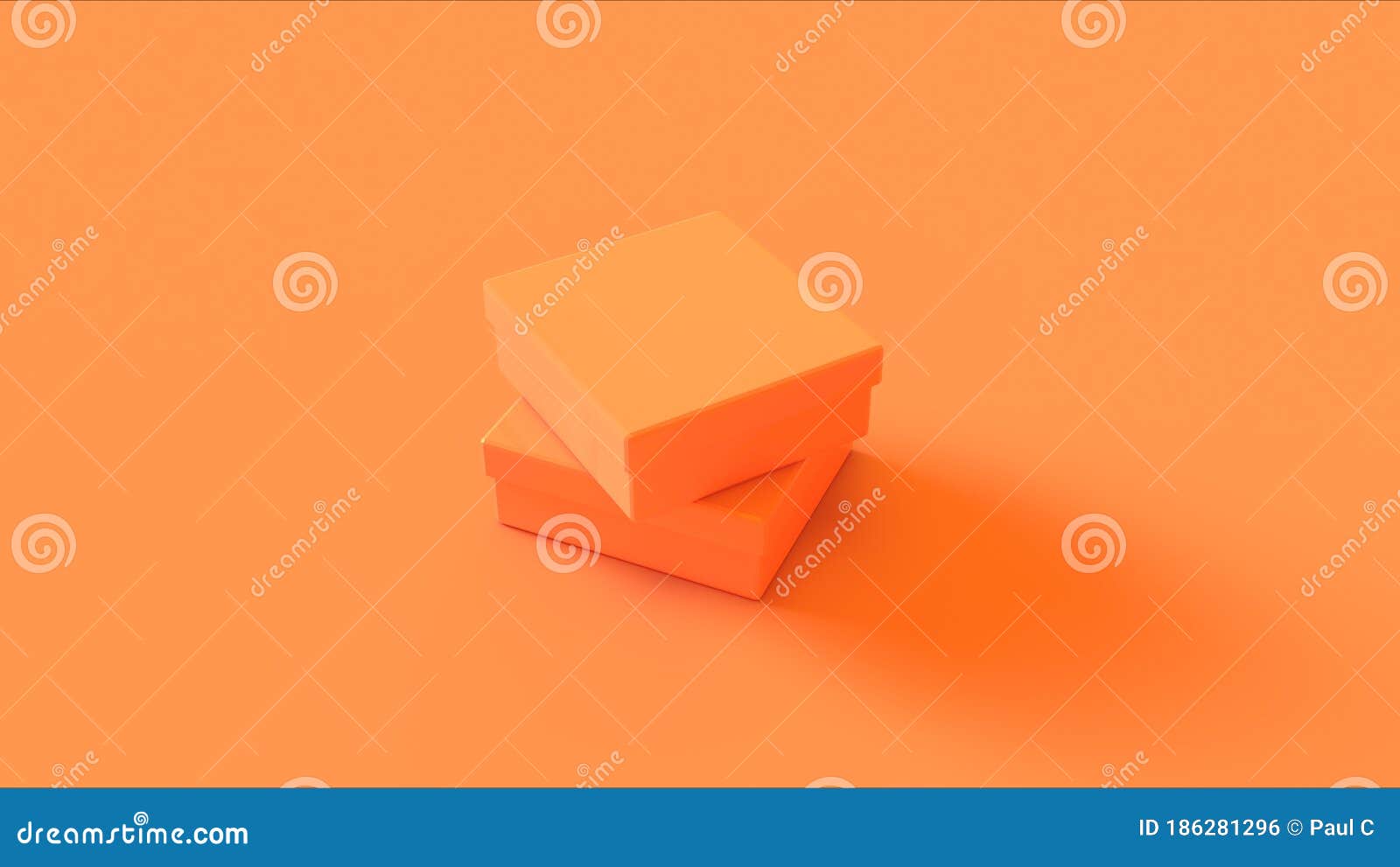Orange Stack of Storage Boxes Stock Illustration - Illustration of ...