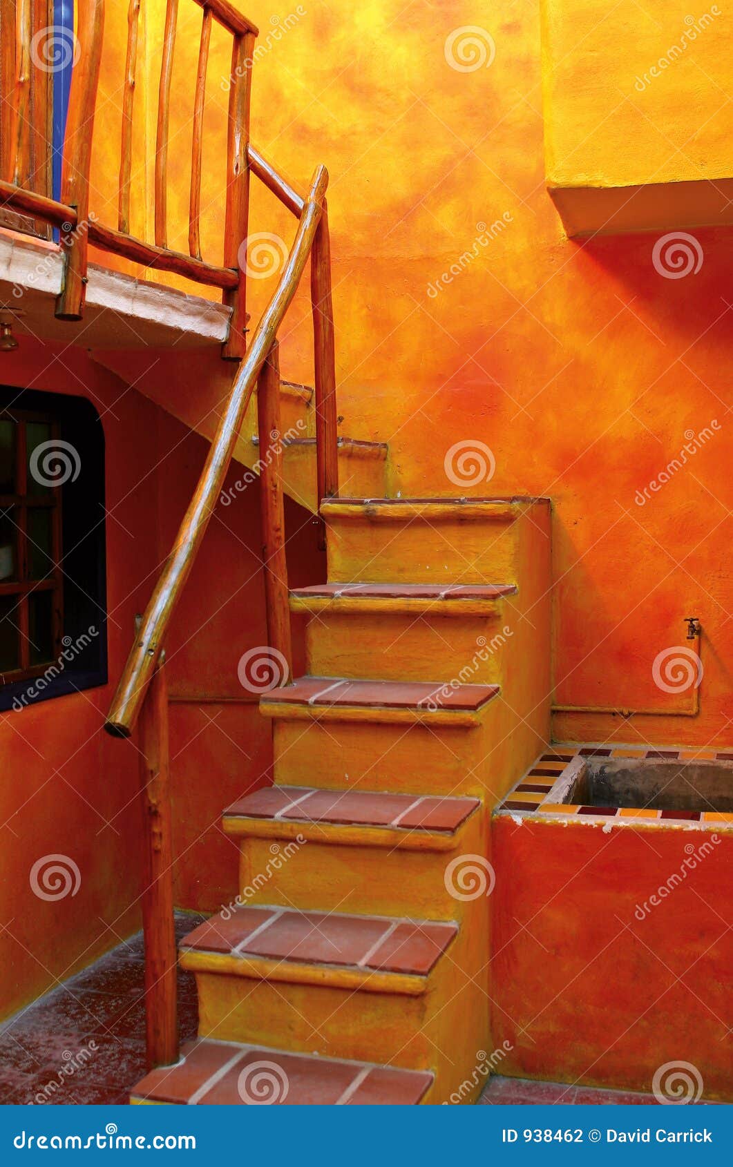 An Orange Staircase stock photo. Image of yellow, colorful - 938462