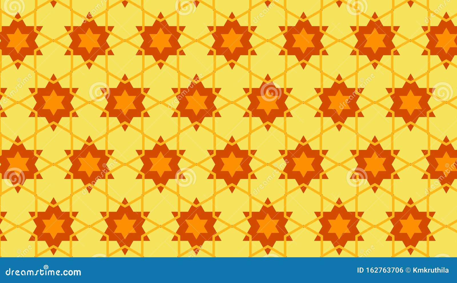 Orange Star Pattern Design stock vector. Illustration of swatch - 162763706