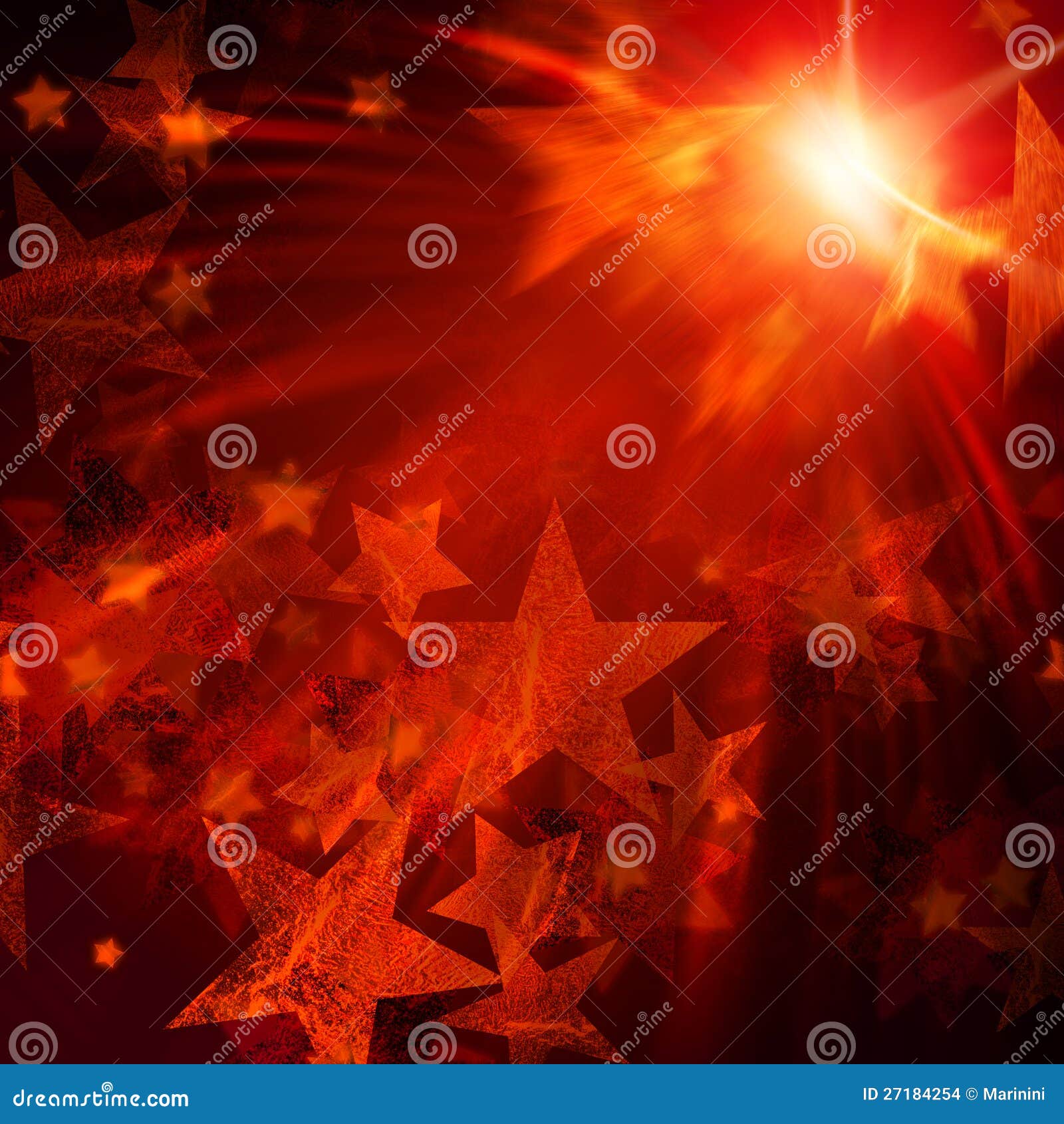 Orange stars with lights stock illustration. Illustration of beauty ...