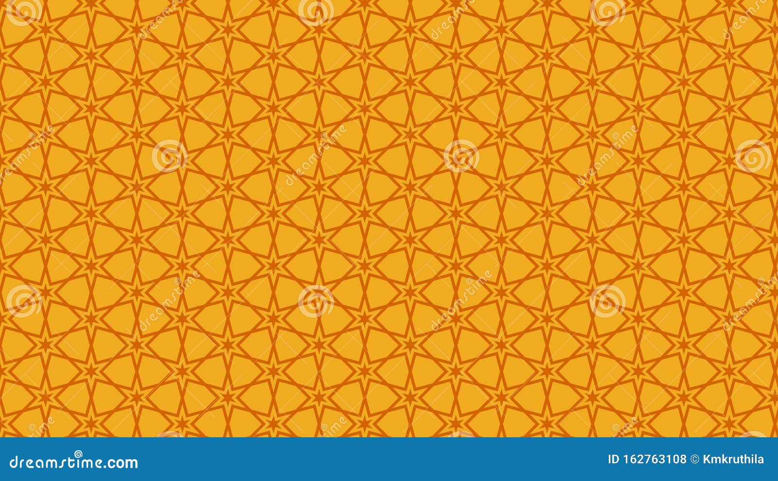 Orange Stars Pattern Background Vector Image Stock Vector ...
