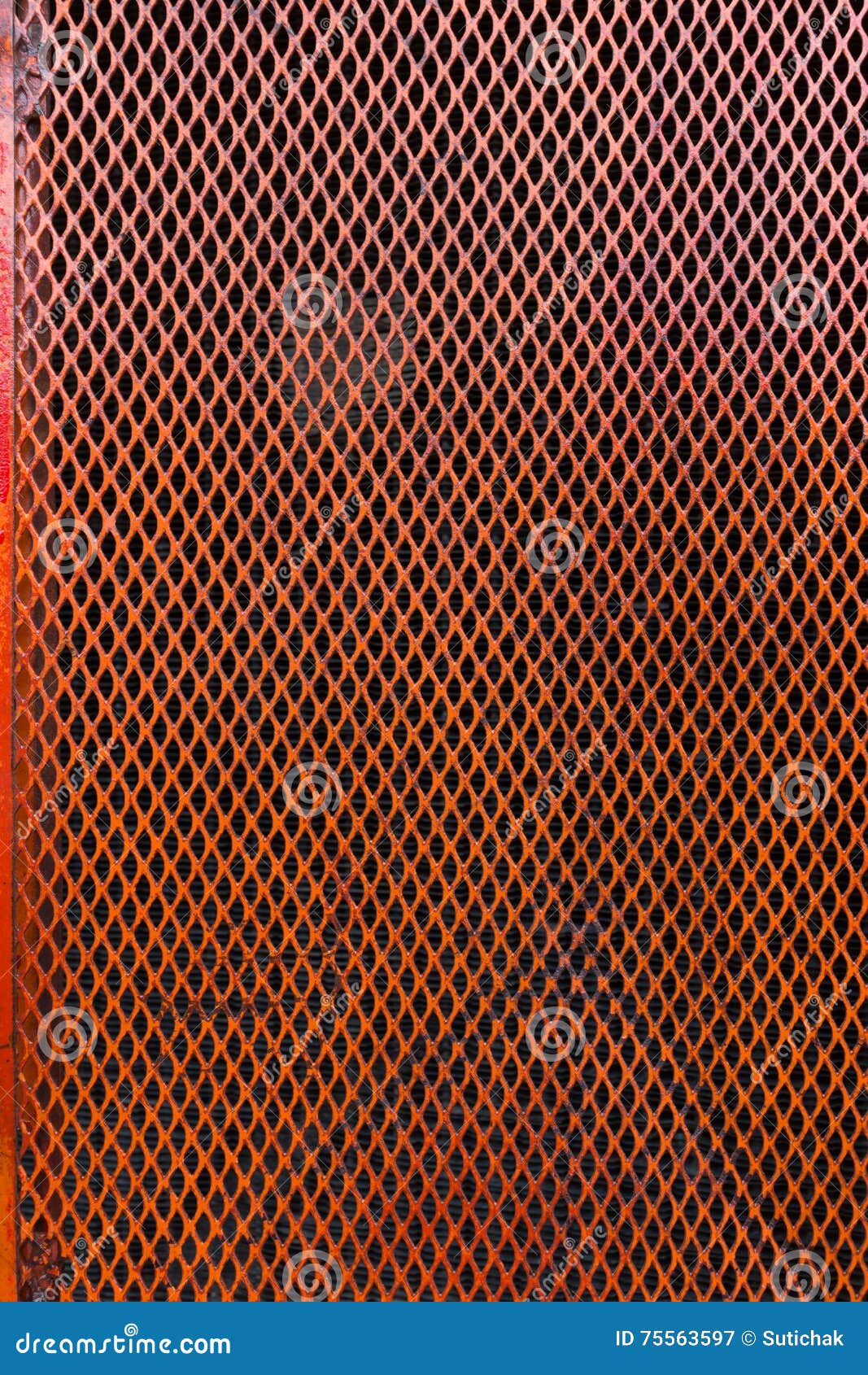 Orange Steel Metal Mash Texture Background Stock Image - Image of ...