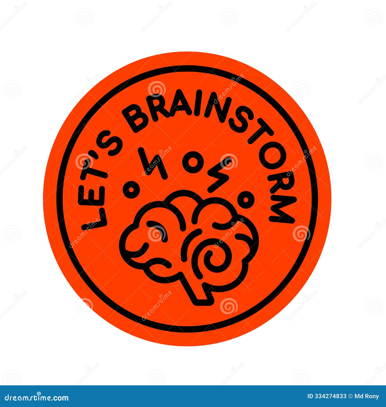 Brainstorm - Orange And Blue Digital Brain With Brainwave Animation ...