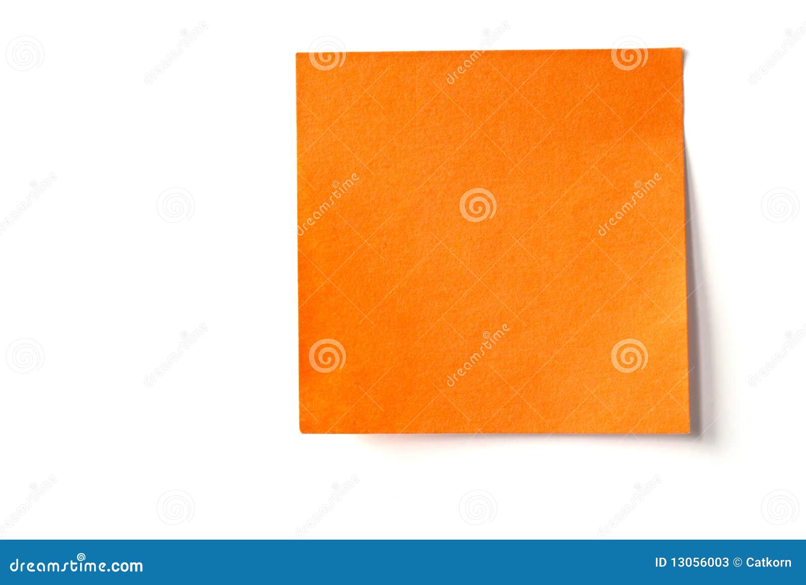 Orange Sticky Note Isolated on White Stock Image - Image of sticky ...