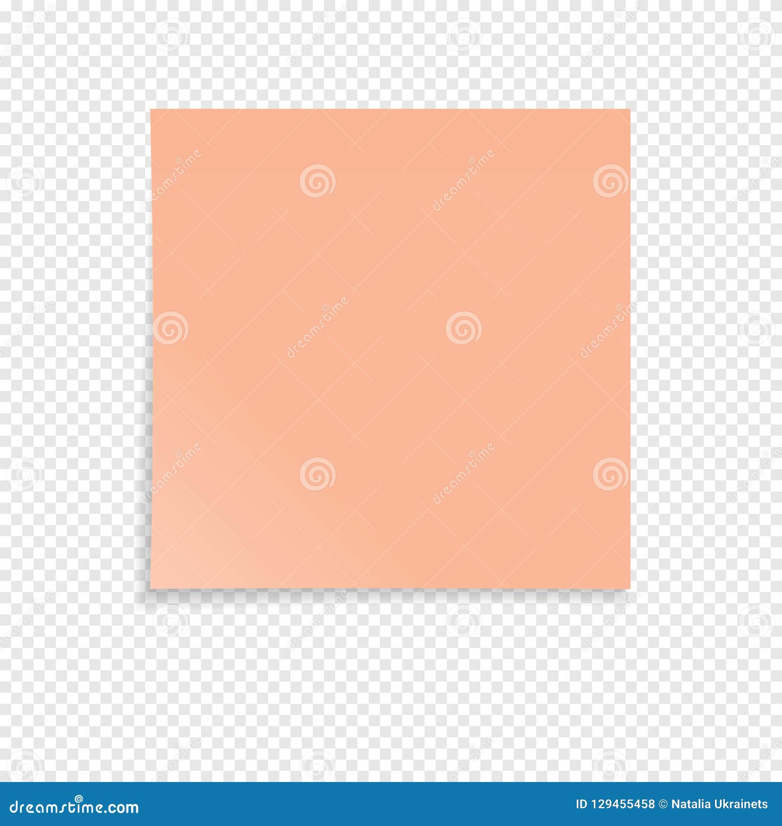 Orange sticky note stock vector. Illustration of background - 129455458