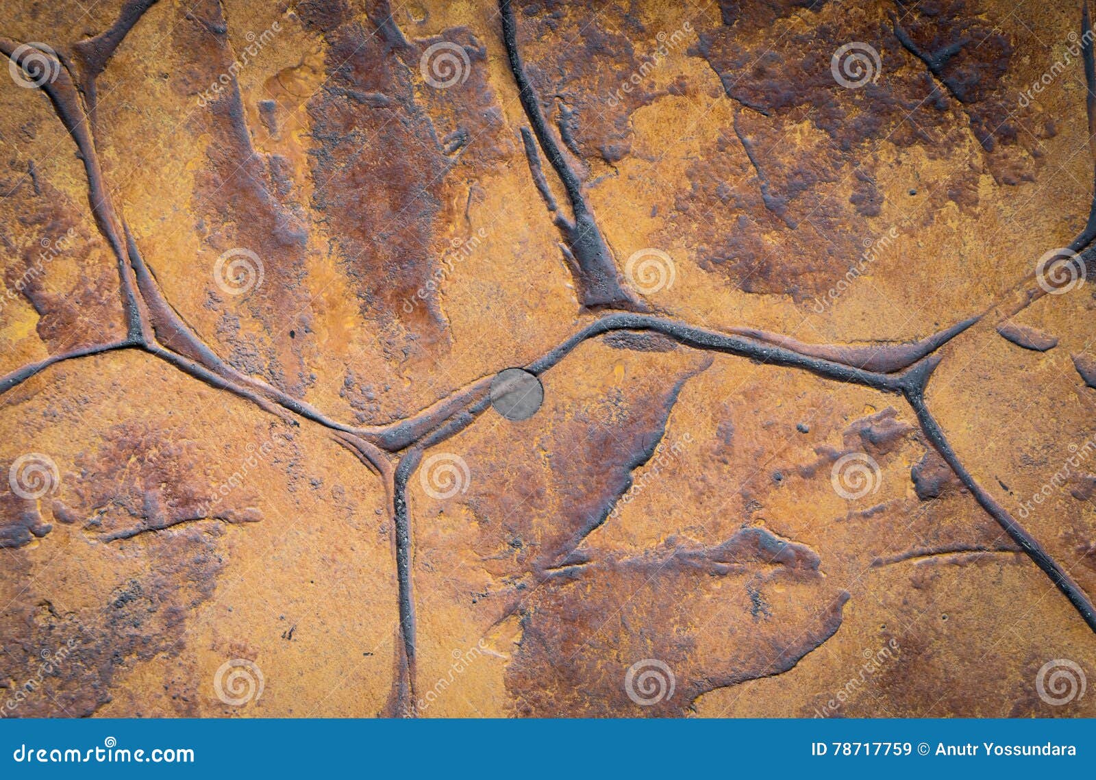 Orange Stone Floor Tiles for Texture Background Stock Image - Image of ...