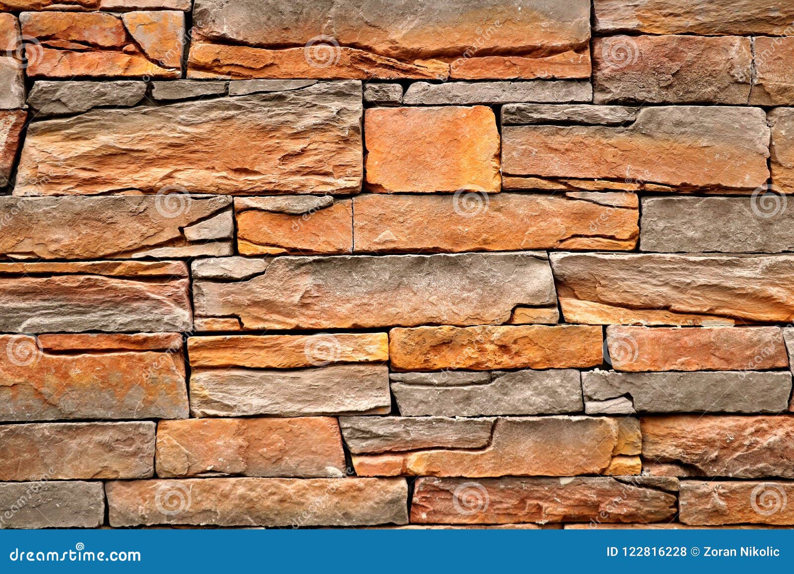 Orange stone tiles stock photo. Image of brick, horizontal - 122816228