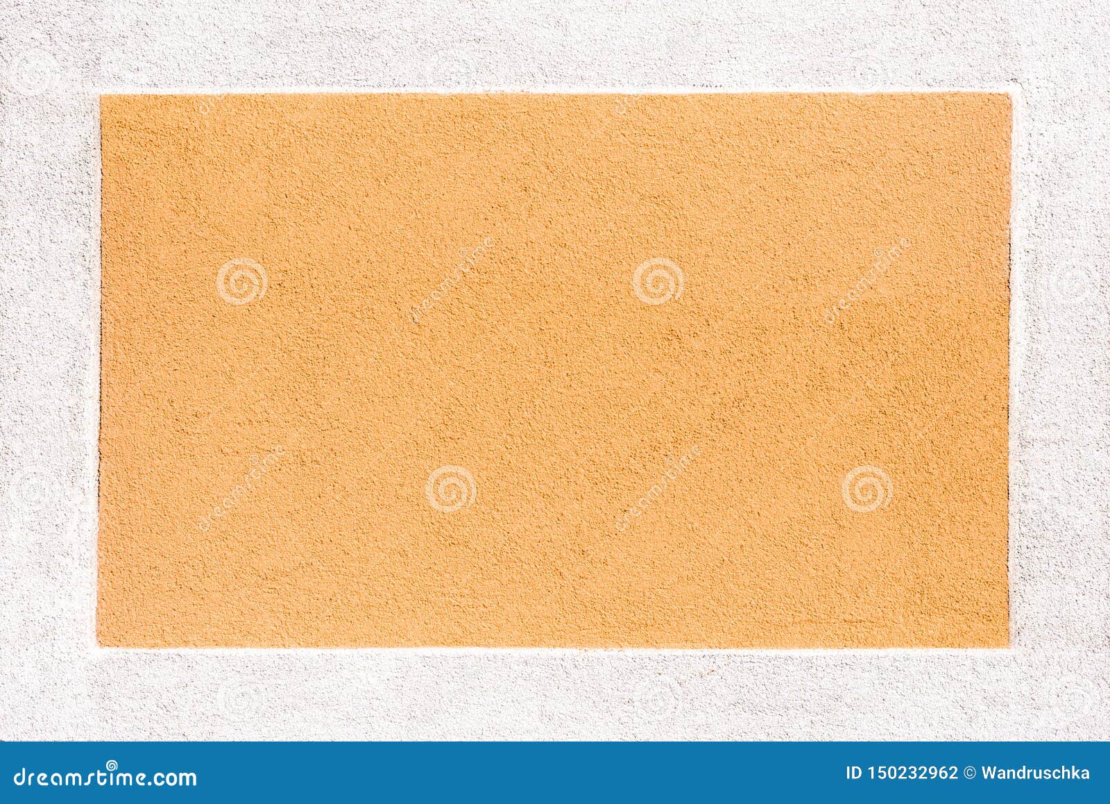 An Orange Stone Wall with White Frames Stock Photo - Image of frames ...