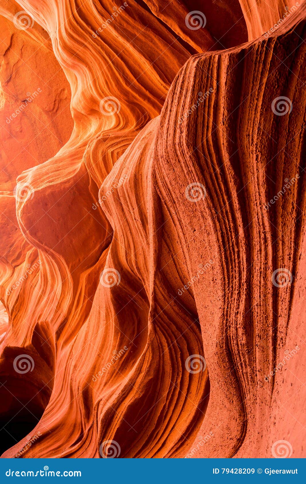 Orange Stone Wave Pattern of Lower Antelope Canyon in Page Arizona USA ...
