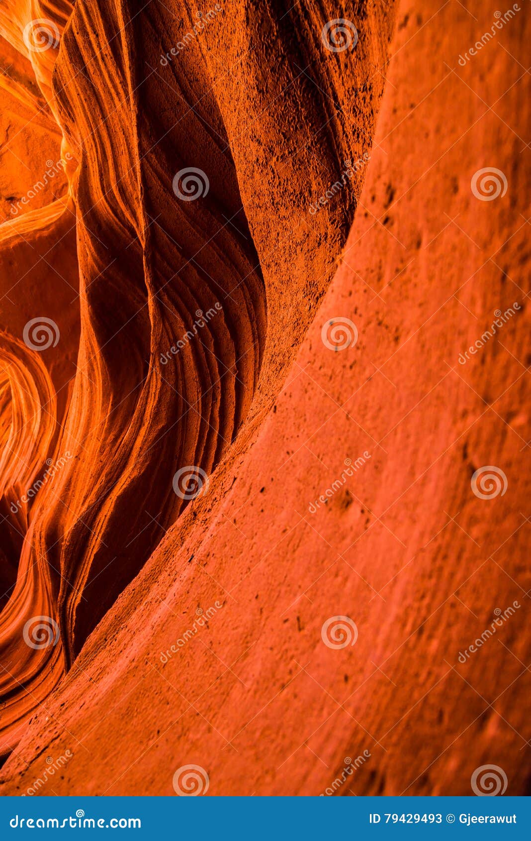 Orange Stone Wave Pattern of Lower Antelope Canyon in Page Arizona USA ...
