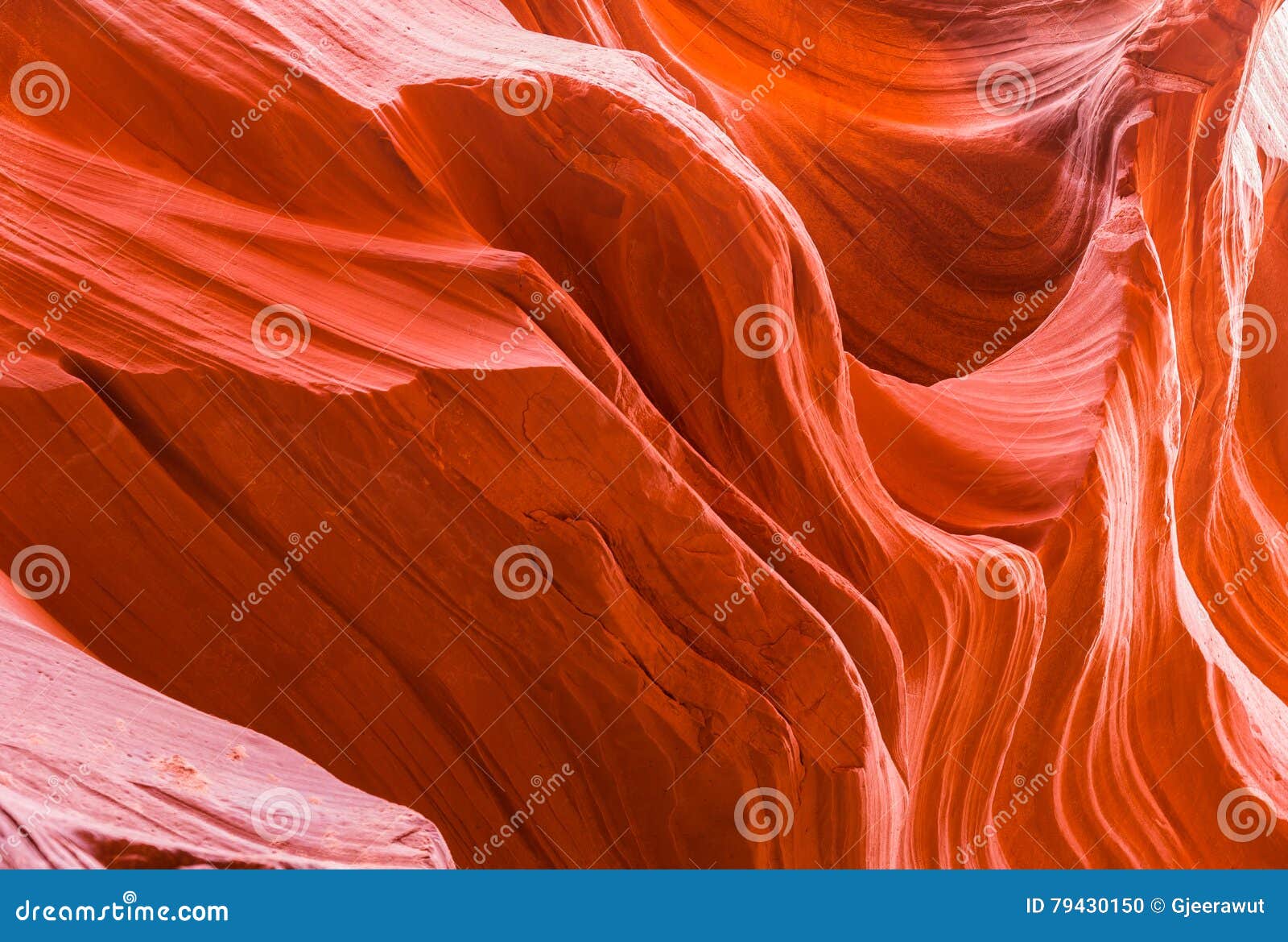 Orange Stone Wave Pattern of Lower Antelope Canyon in Page Arizona USA ...