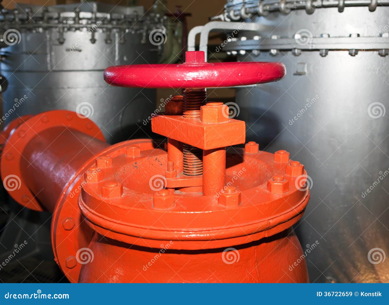 Orange Big Valve Part Of The Gas Pipeline System And Oil Production ...