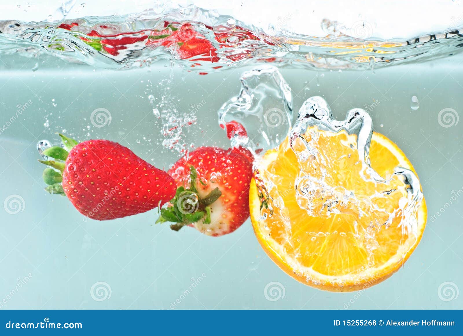 Orange and Strawberry stock photo. Image of fresh, refresh - 15255268