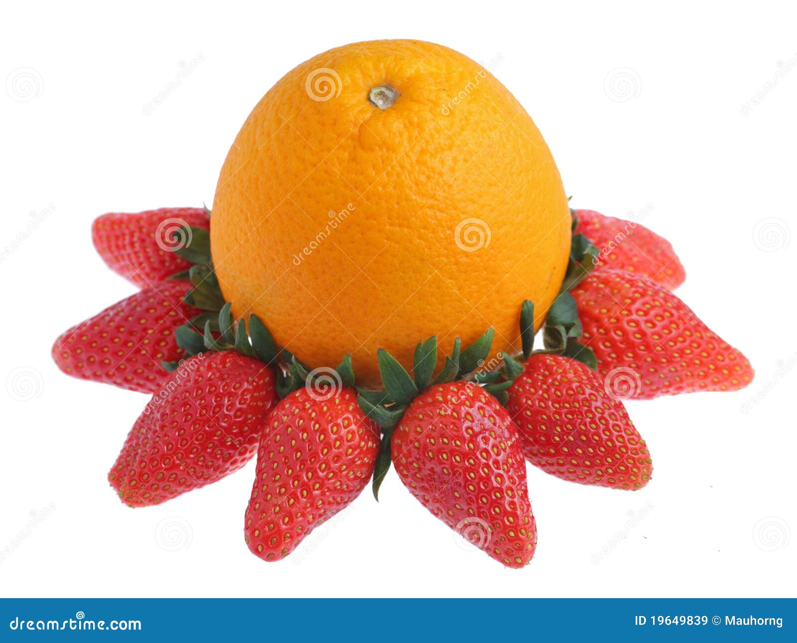 Orange and Strawberry stock image. Image of fresh, cutout - 19649839