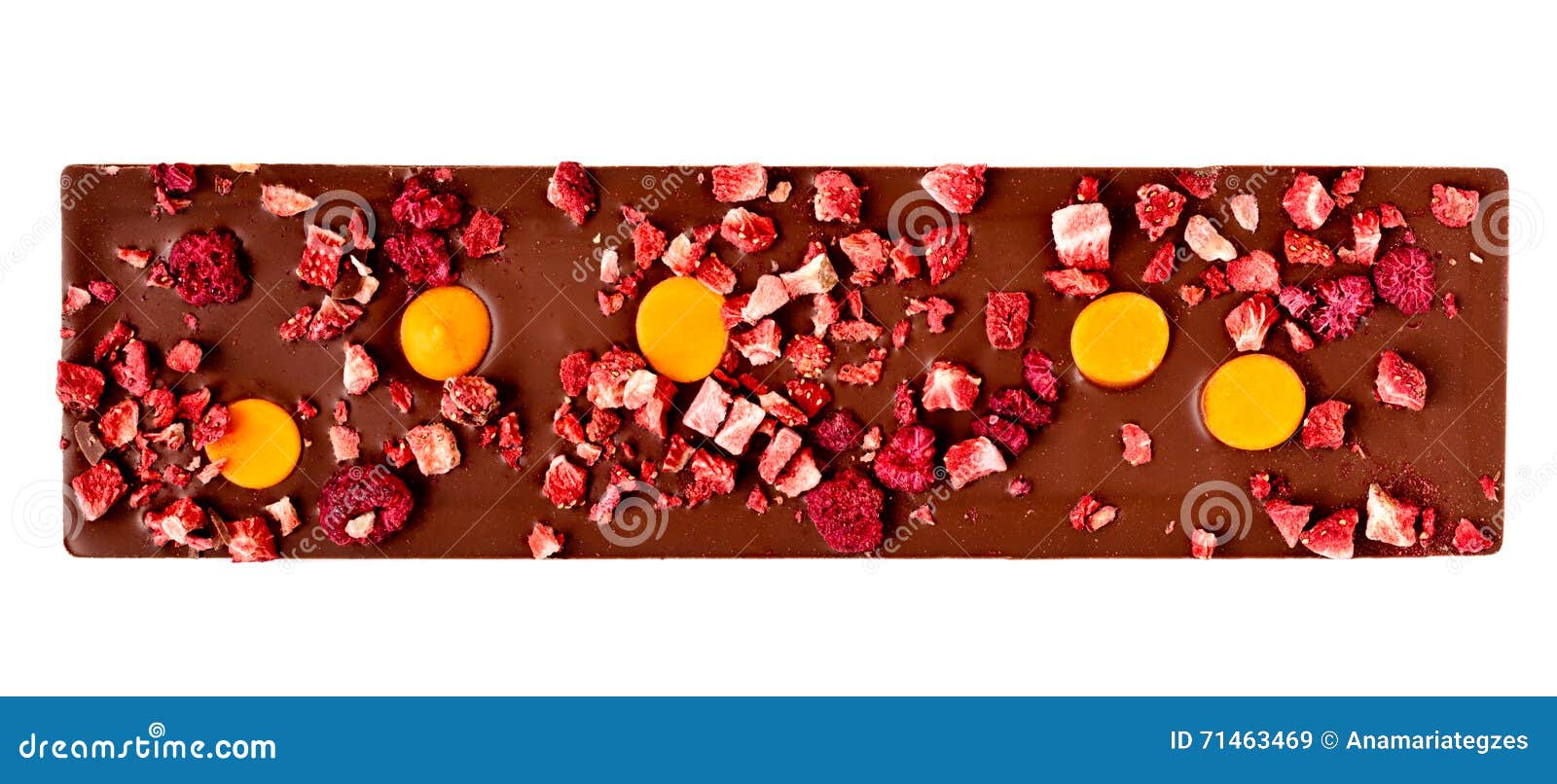 Orange, Strawberry and Raspberry Milk Chocolate Stock Image - Image of ...